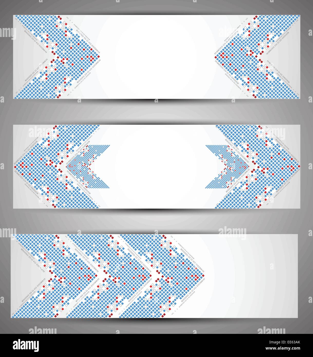 Horizontal web banners. Pixel art. Vector Stock Vector Image & Art - Alamy