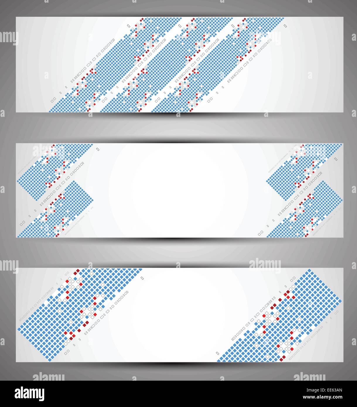 Horizontal web banners. Pixel art. Vector Stock Vector Image & Art - Alamy