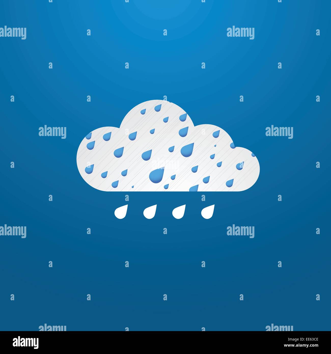 Weather in cloud. Vector. Rain theme Stock Vector Image & Art - Alamy