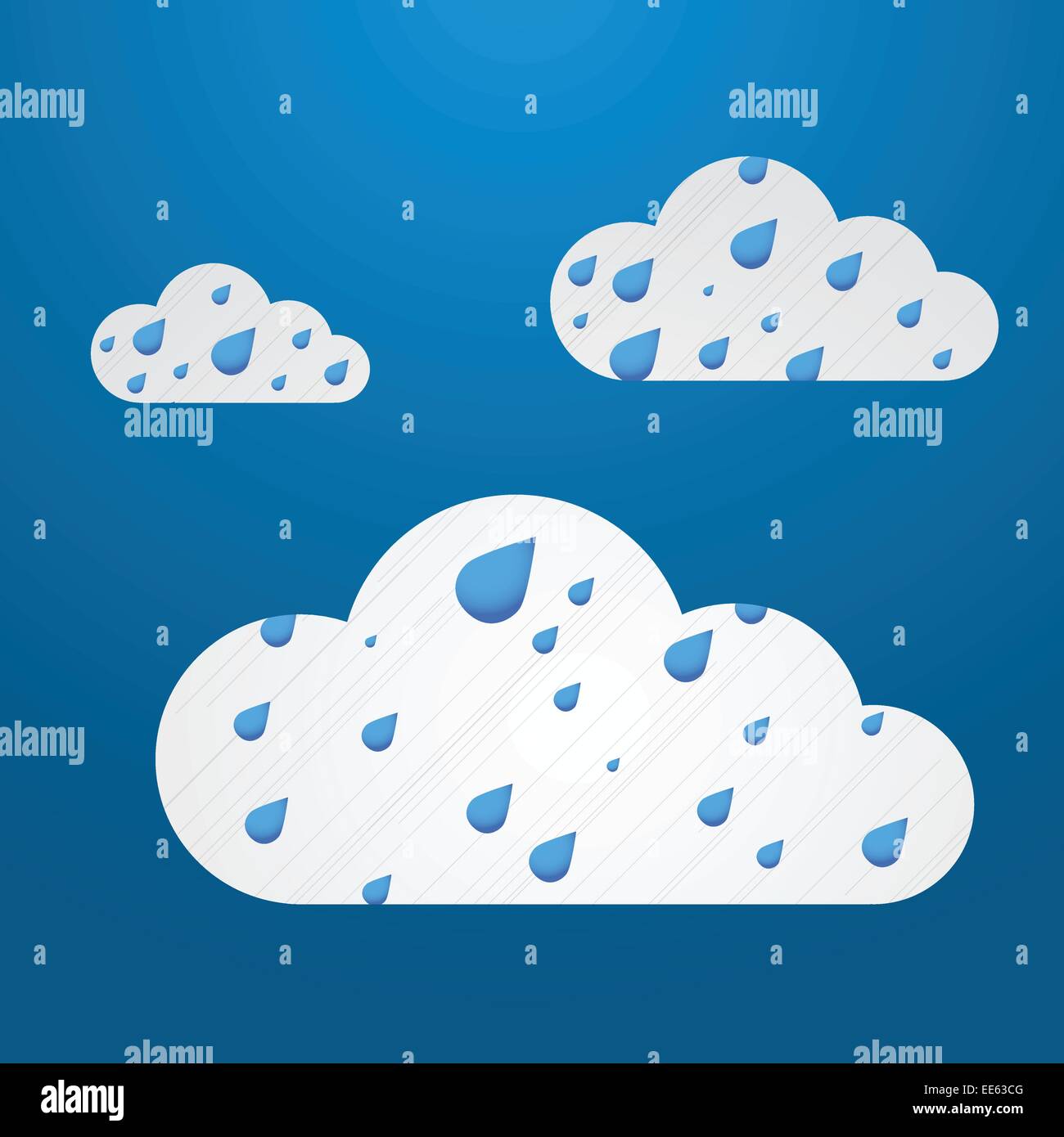 Weather in cloud. Vector. Rain theme Stock Vector Image & Art - Alamy