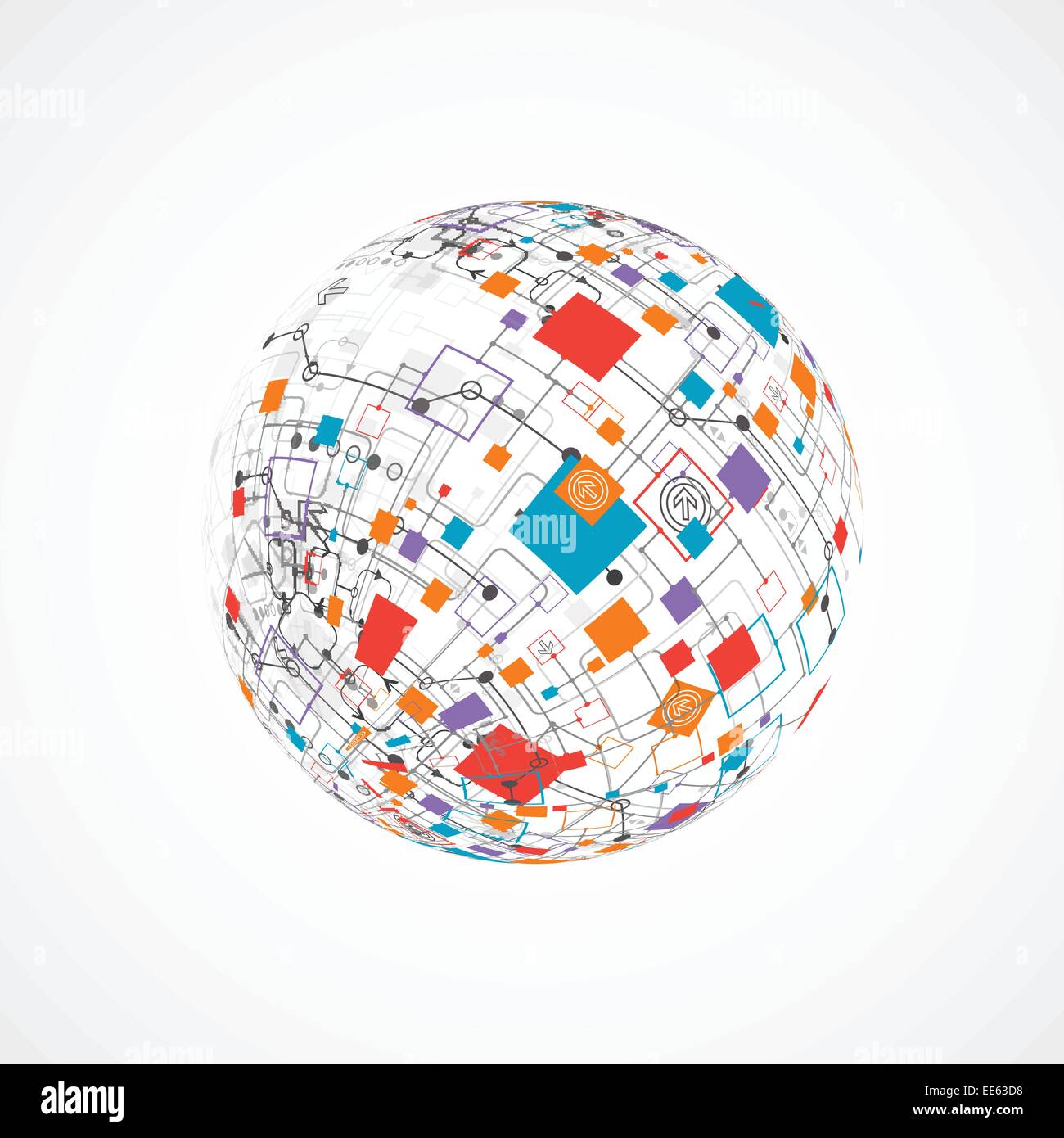 Abstract technology globe background. Vector Stock Vector Image & Art ...