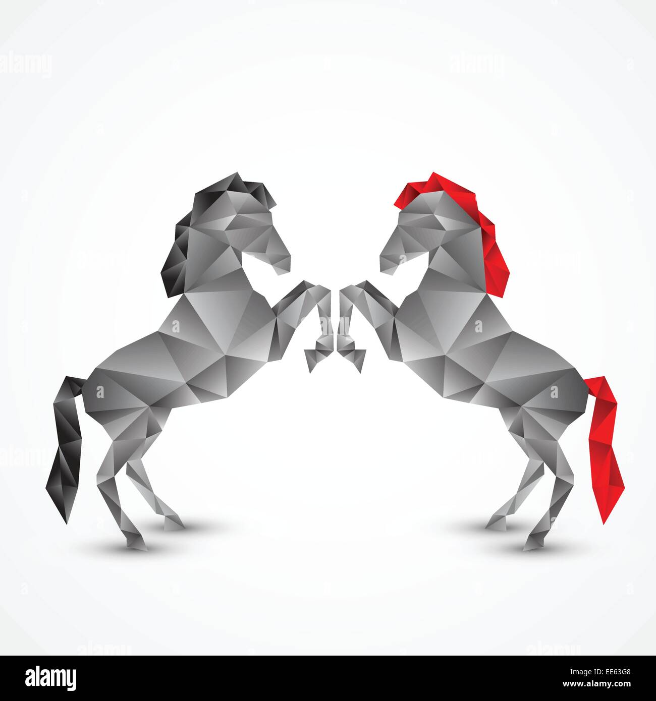 Origami animals on white Stock Vector Images - Alamy