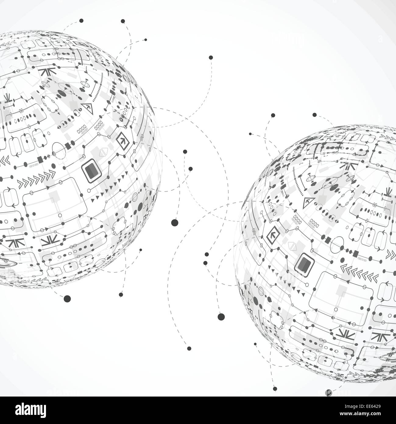 Abstract technology globe background Stock Vector Image & Art - Alamy