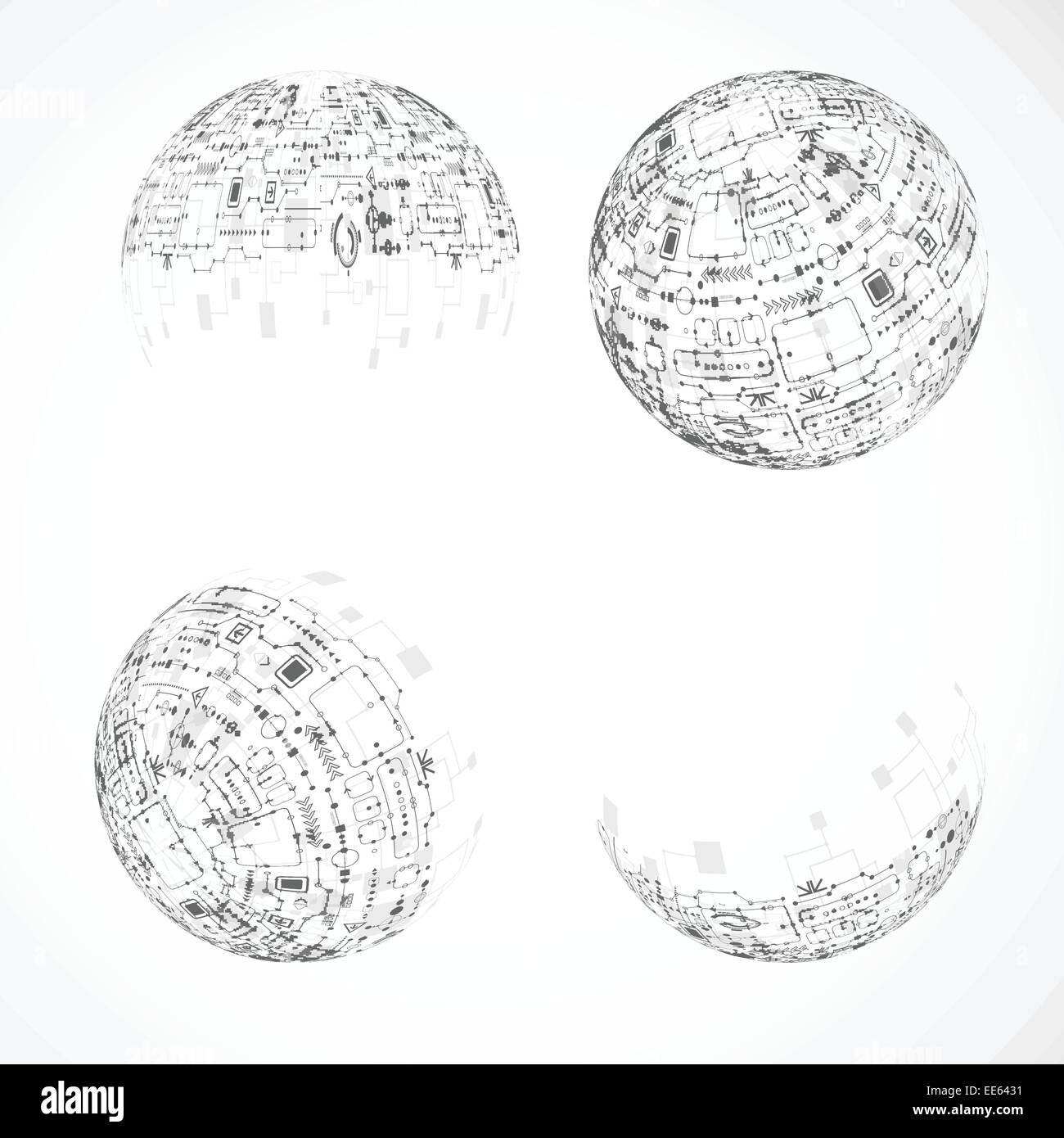 Abstract technology globe background Stock Vector Image & Art - Alamy