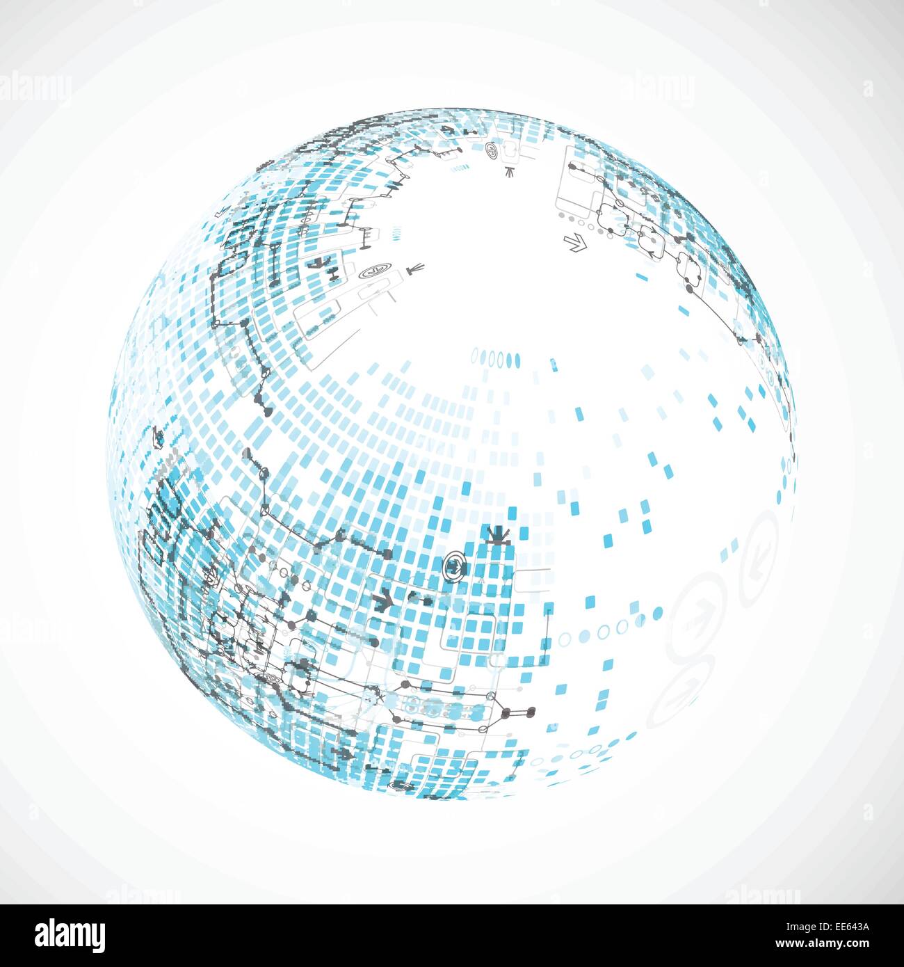 Abstract technology globe background Stock Vector Image & Art - Alamy
