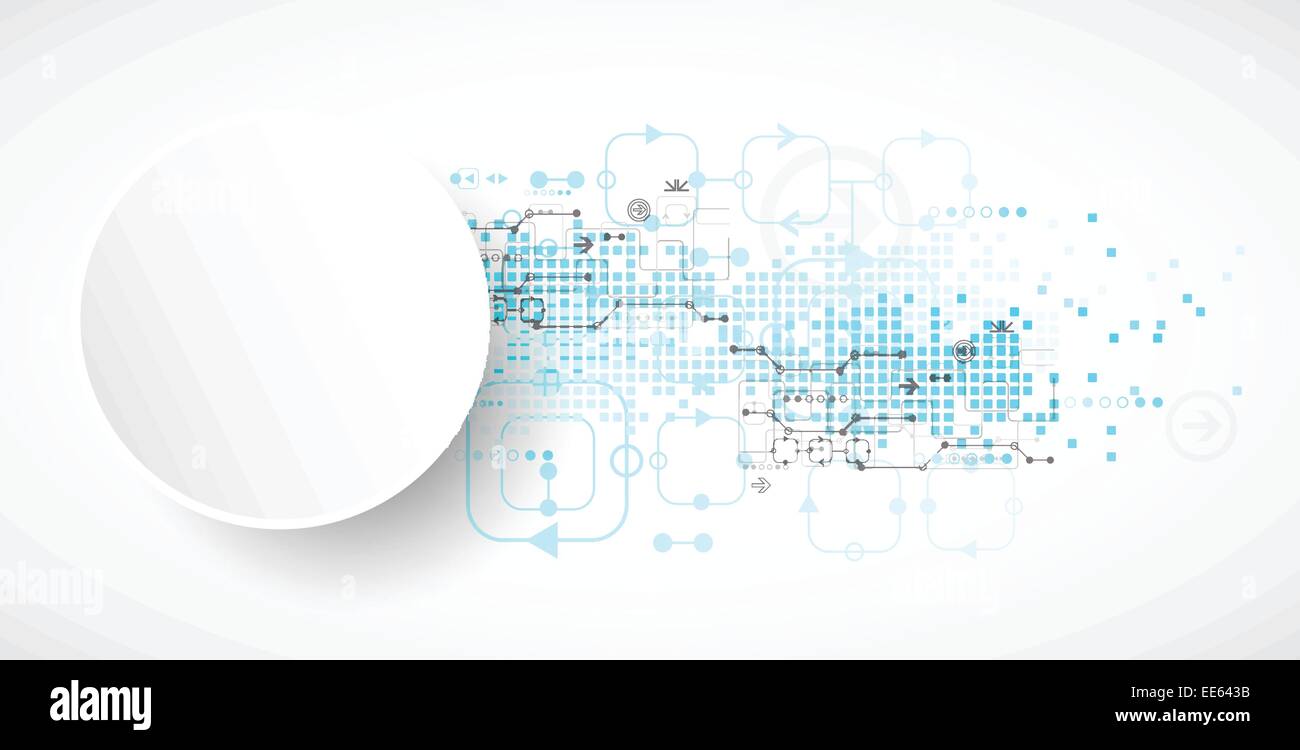 Abstract technological background. Vector illustration Stock Vector ...