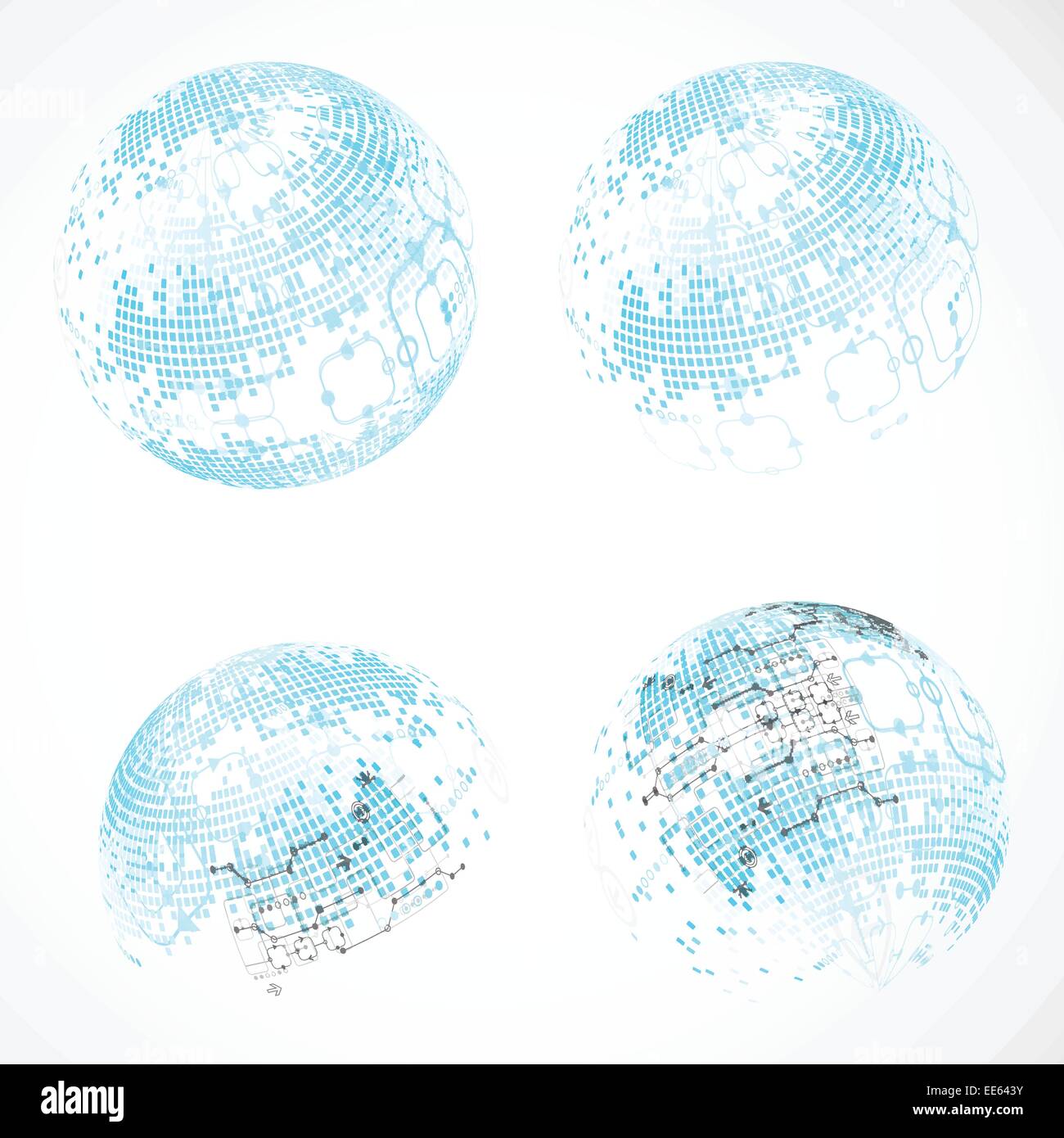 Abstract technology globe background Stock Vector Image & Art - Alamy