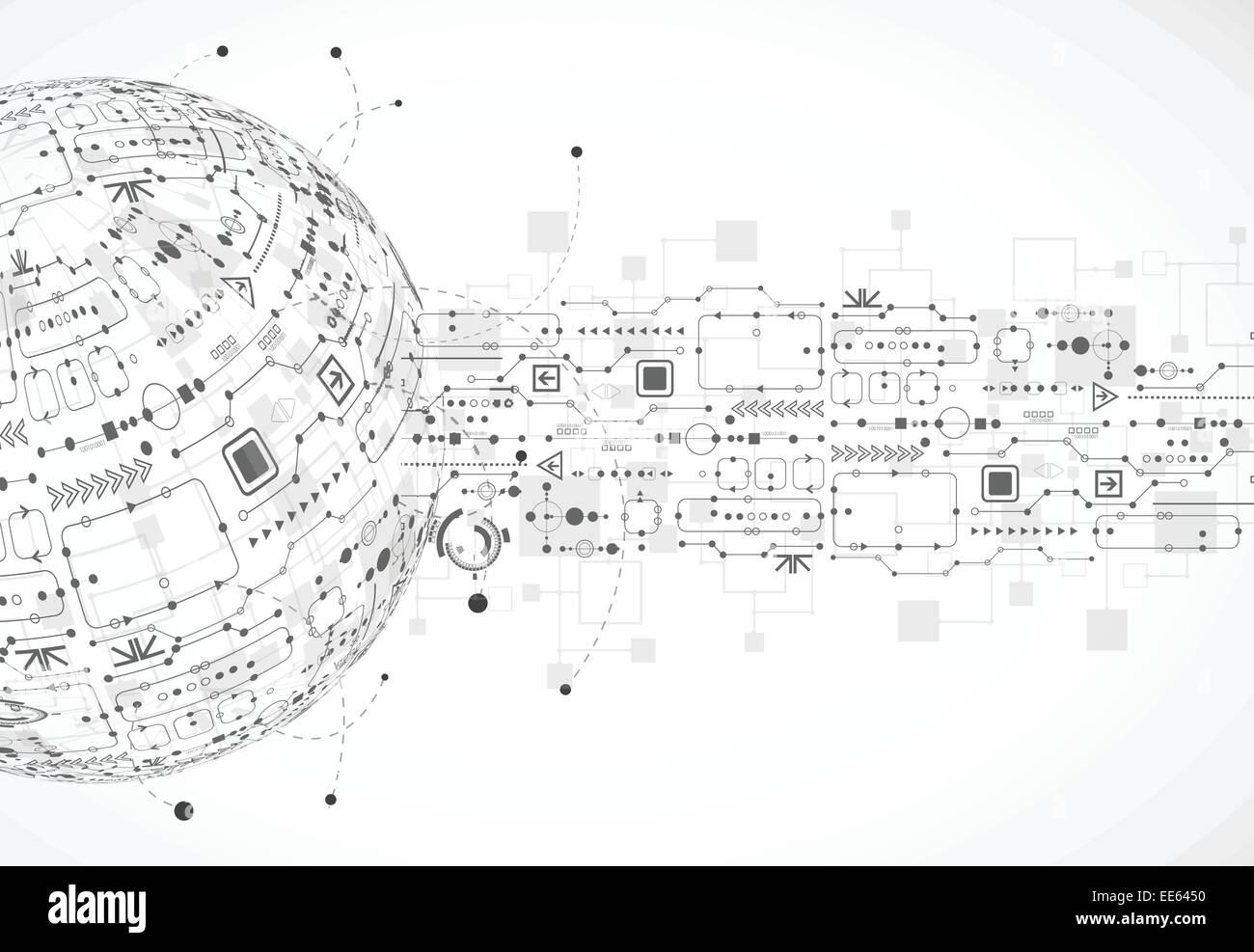 Abstract technology globe background Stock Vector Image & Art - Alamy