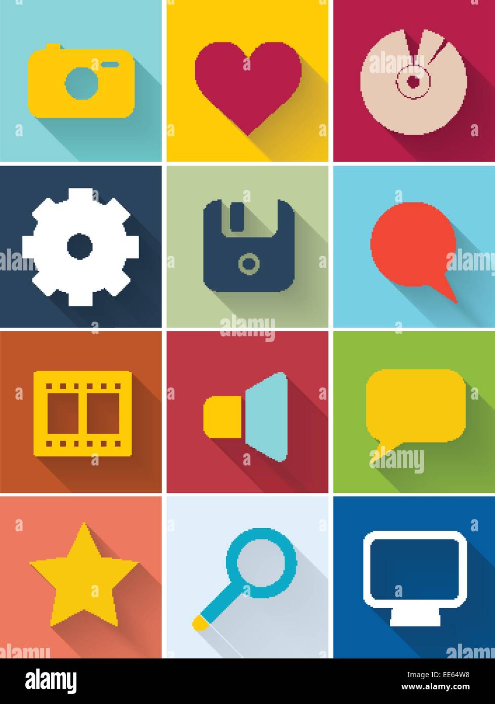 Set of retro web icons Stock Vector Image & Art - Alamy