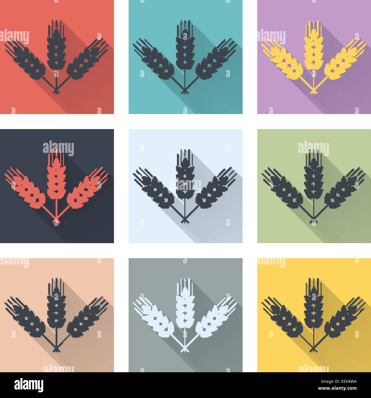 Set of retro icons Stock Vector Image & Art - Alamy