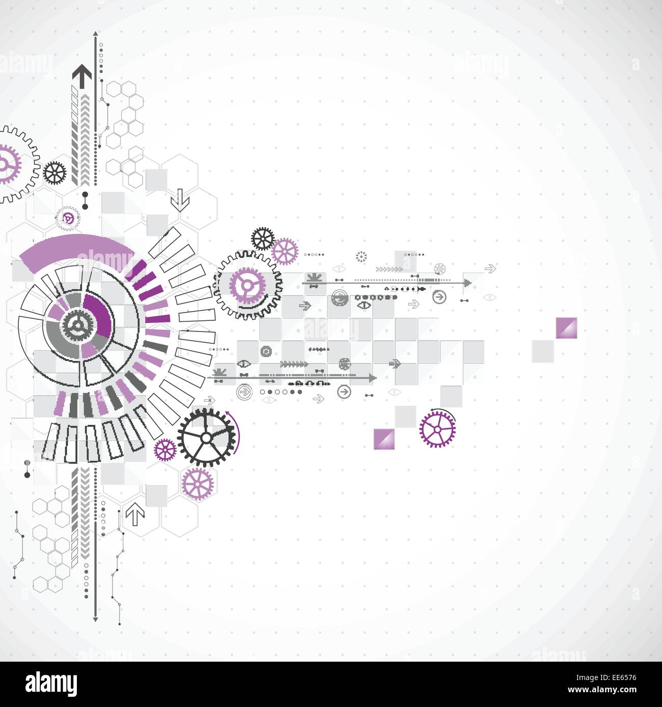 Technology integration cog Stock Vector Images - Alamy