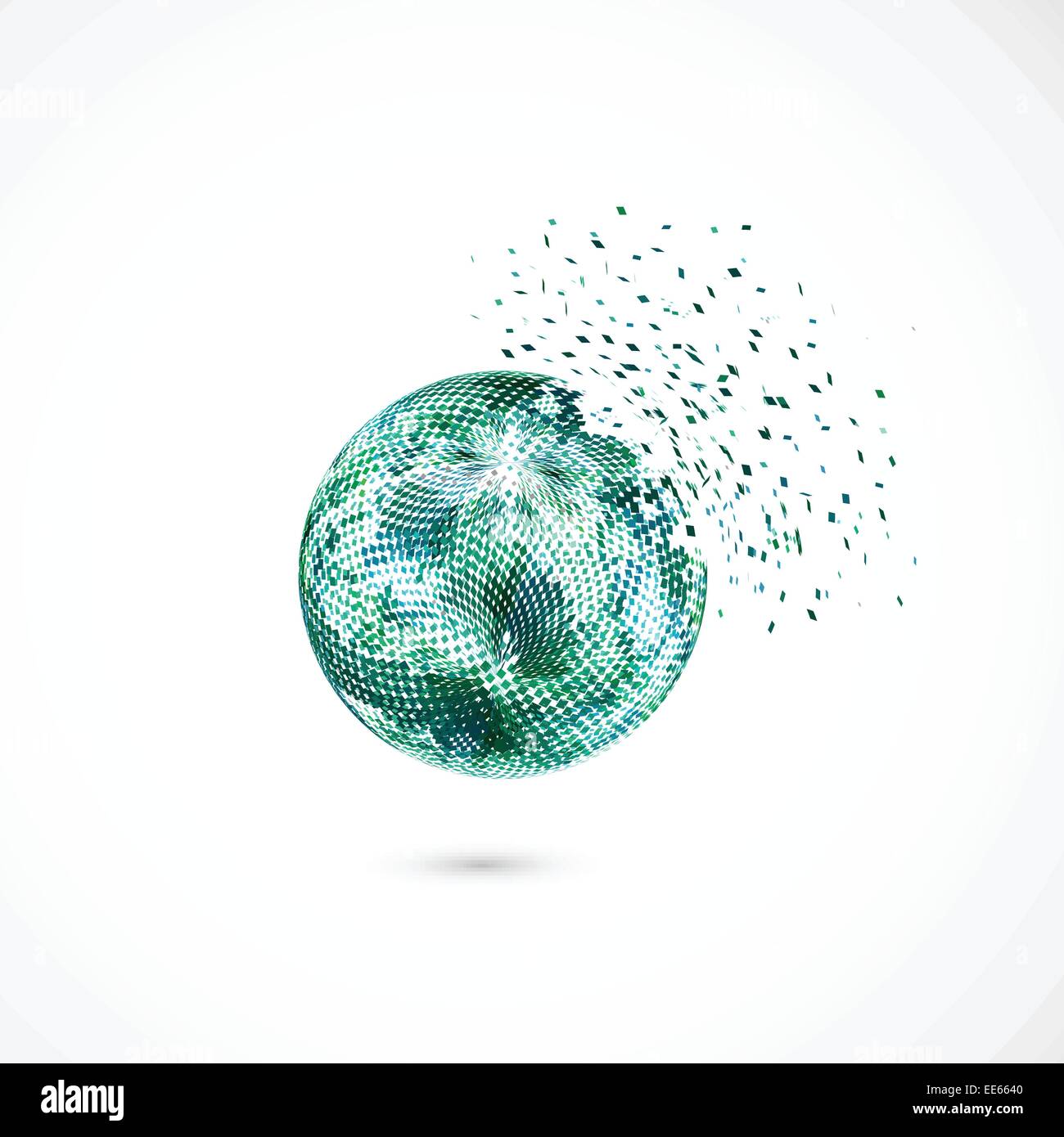 Explosion earth Stock Vector Images - Alamy