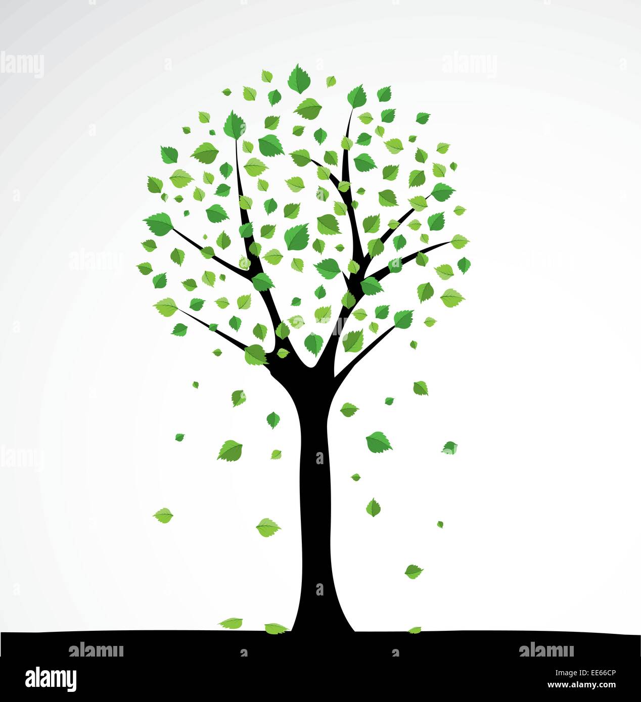 Background with abstract tree. Vector Stock Vector Image & Art - Alamy