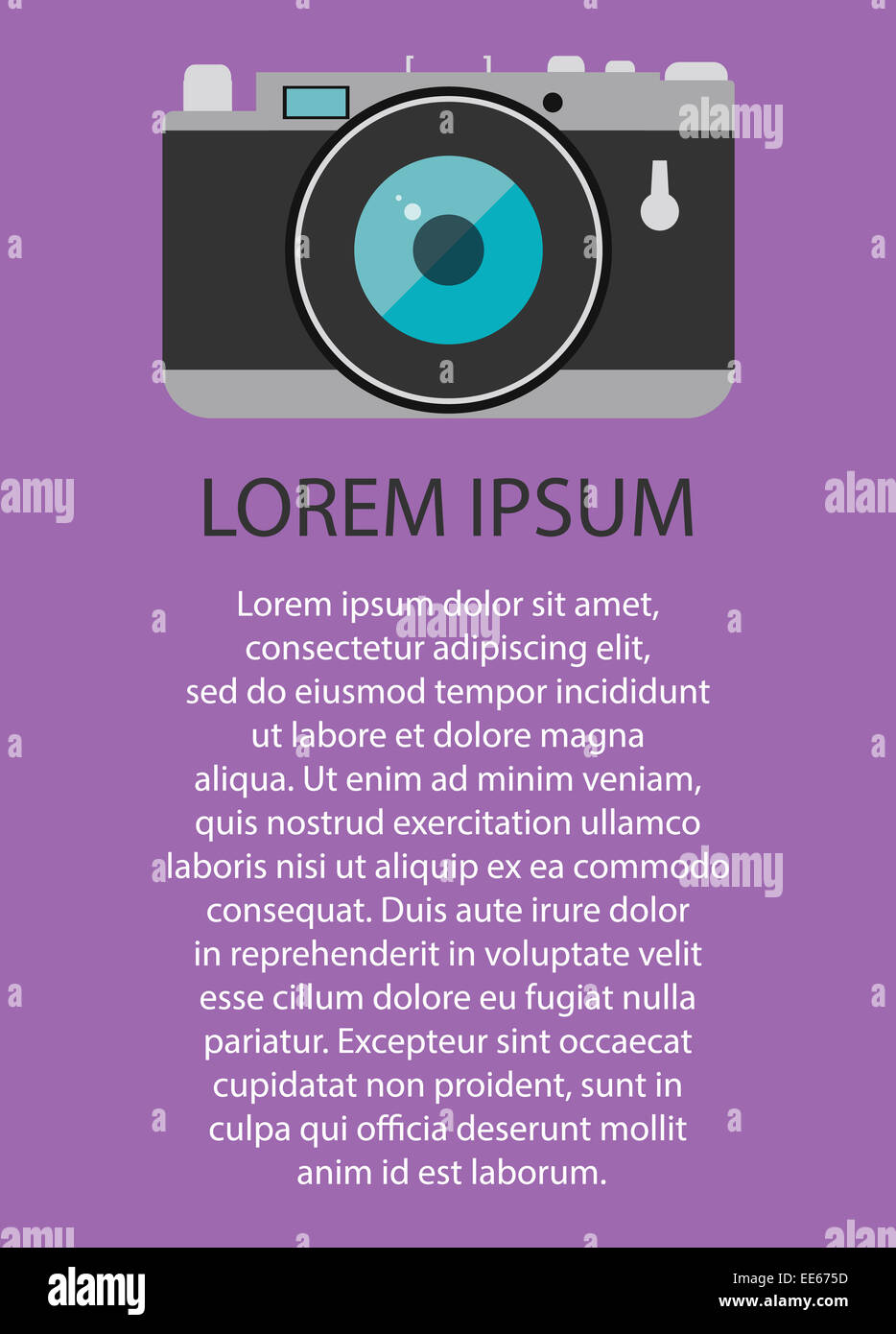 Vintage rangefinder film camera. Vector illustration EPS10 Stock Photo ...