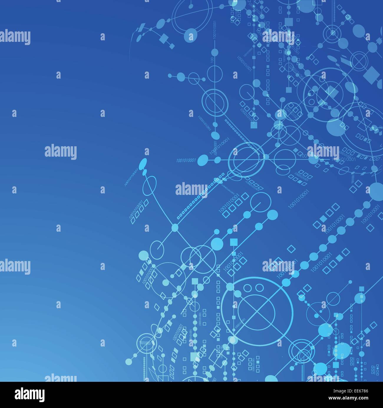 Blue technology background. Vector Stock Vector Image & Art - Alamy