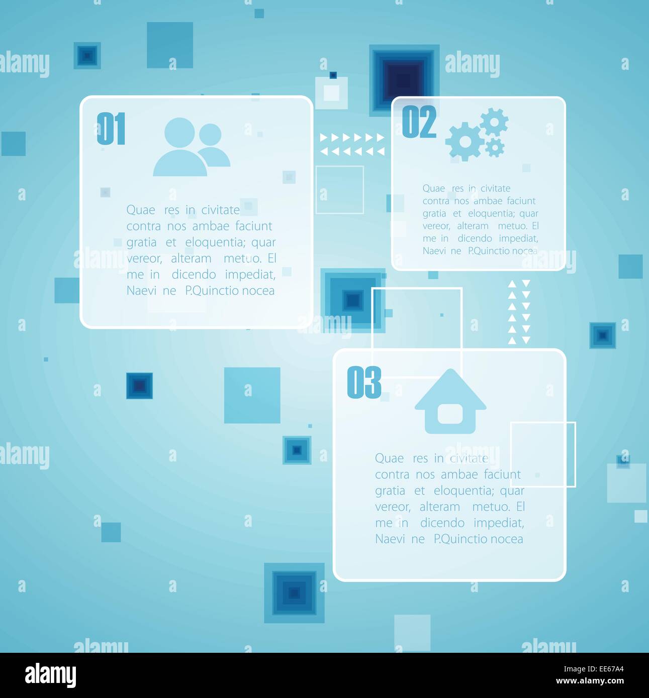 Blue technology infographic. Vector Stock Vector Image & Art - Alamy
