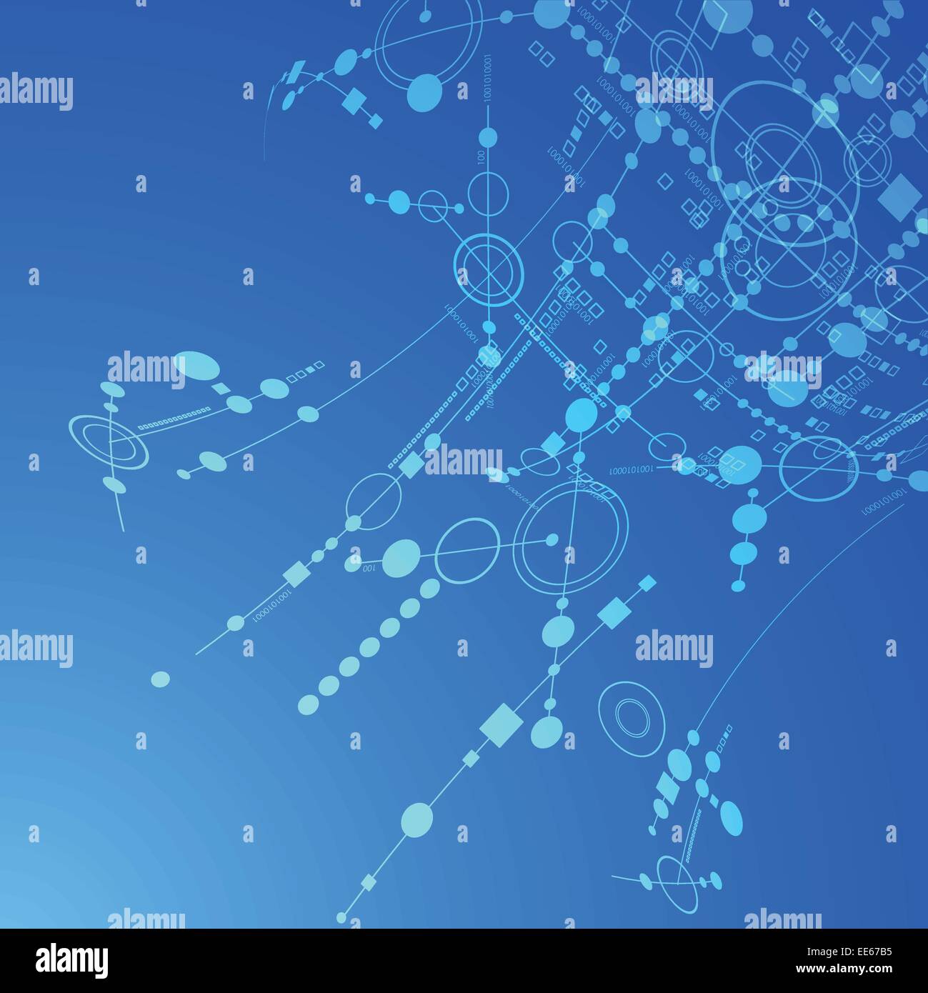 Blue technology background. Vector Stock Vector Image & Art - Alamy