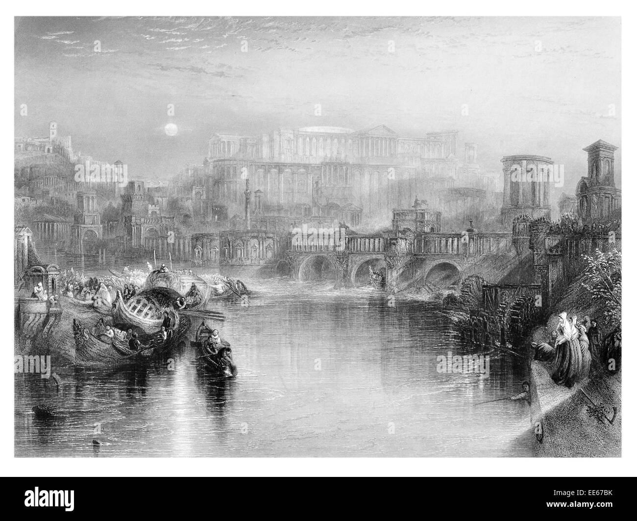 Ancient Rome Joseph Mallord William Turner Vipsania Agrippina landing ...