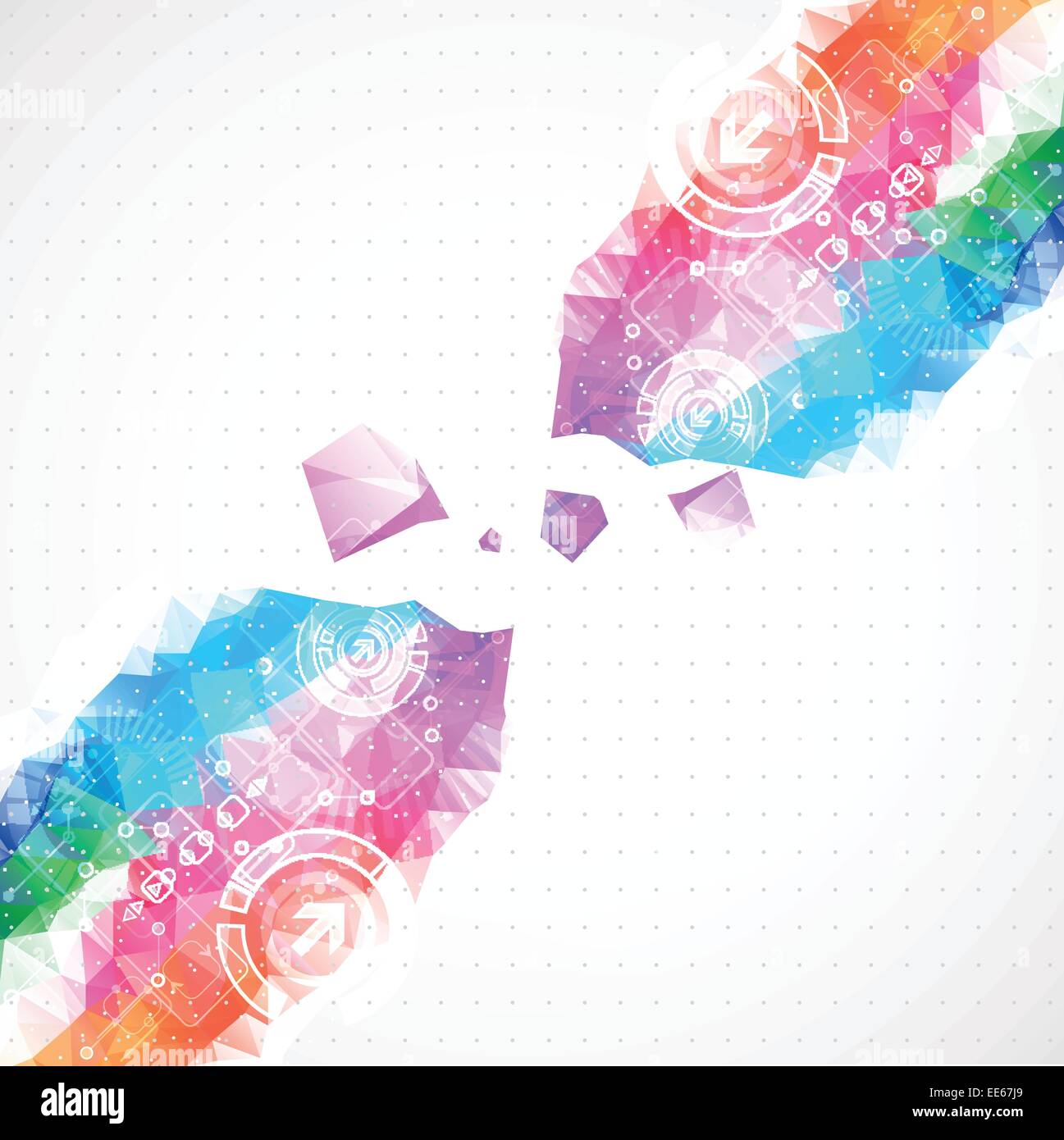 Abstract Technology Triangle Background Stock Vector Image & Art - Alamy