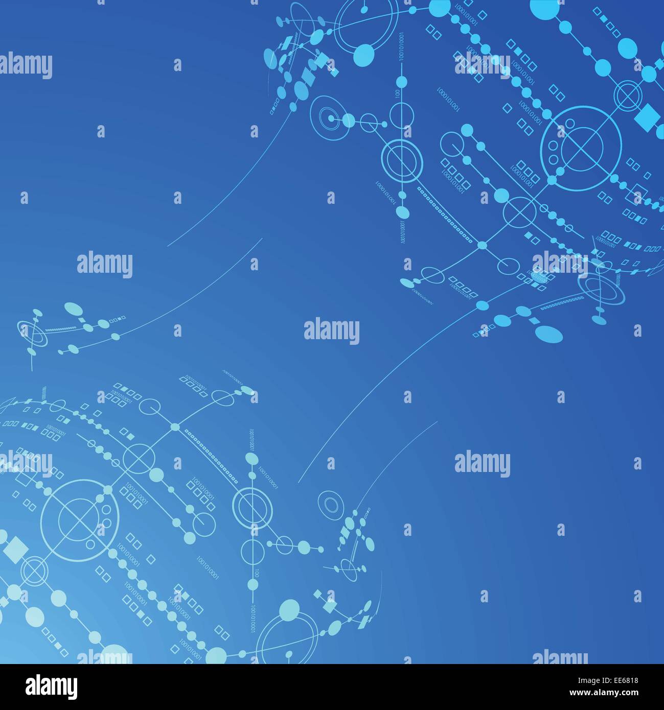 Blue technology background. Vector Stock Vector Image & Art - Alamy
