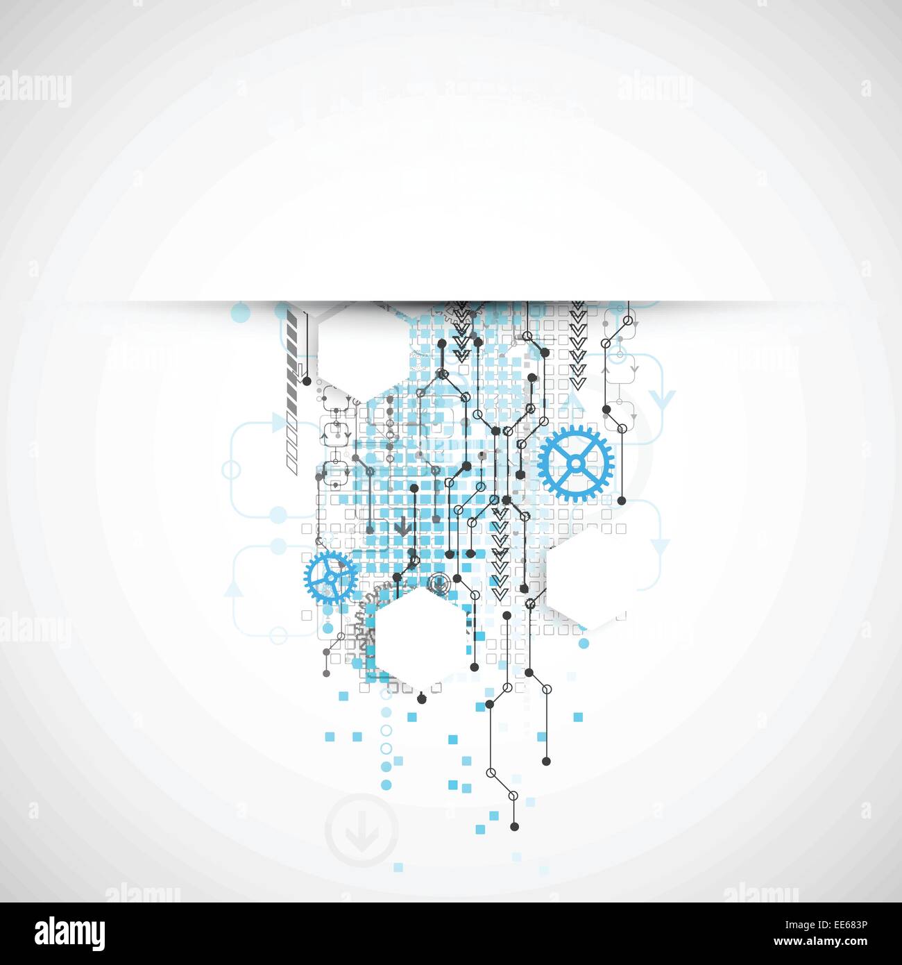 Abstract technological background with various technological elements ... Abstract technological background with various technological elements ...