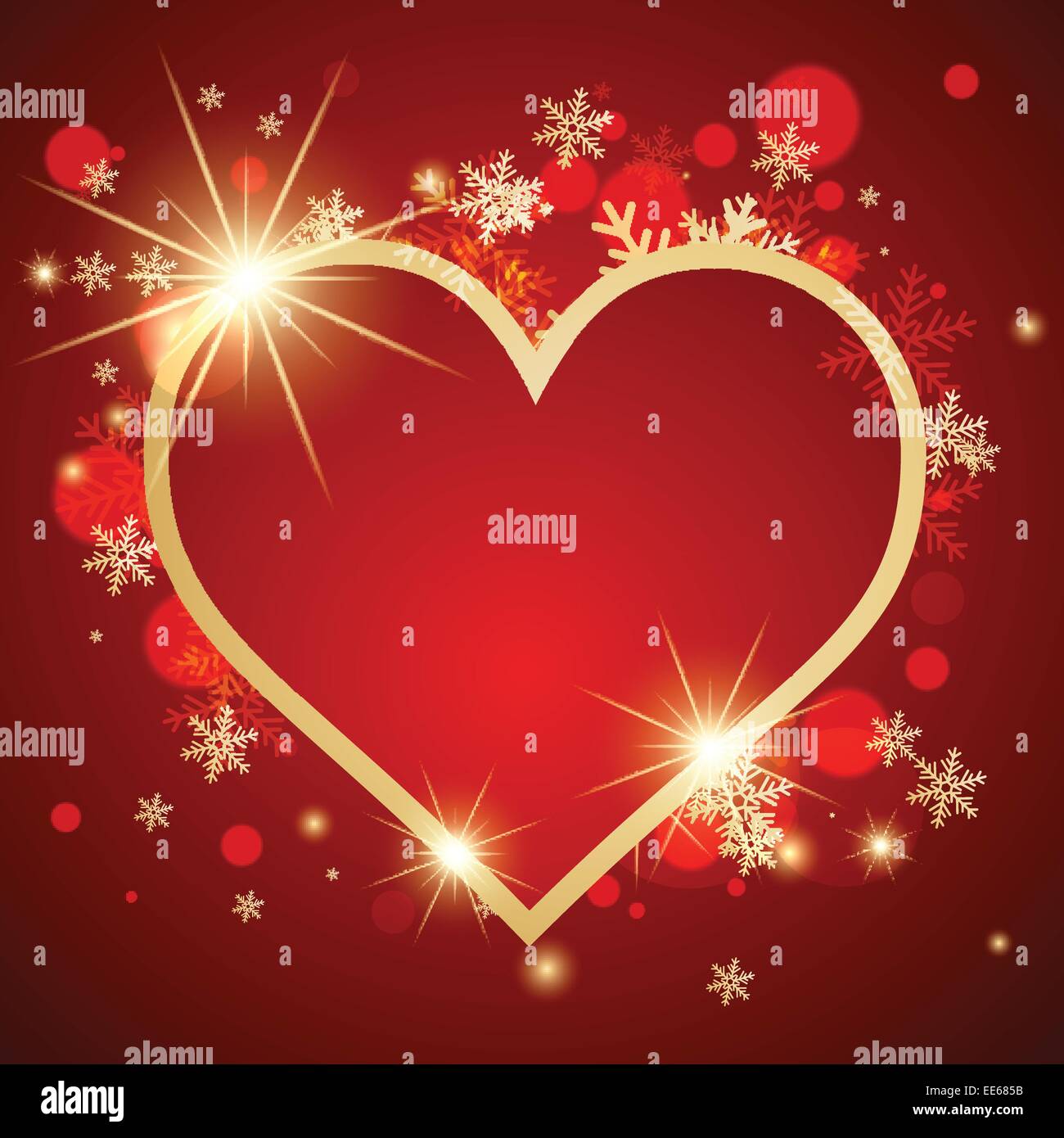 Elegant gold hearts background Stock Vector Images - Alamy