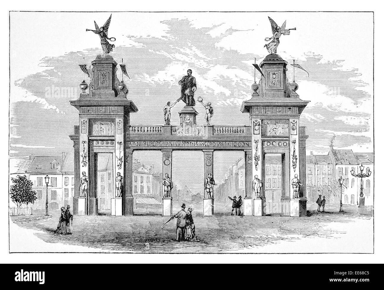 Arch in the Place de la Commune Belgium architectural architecture ...