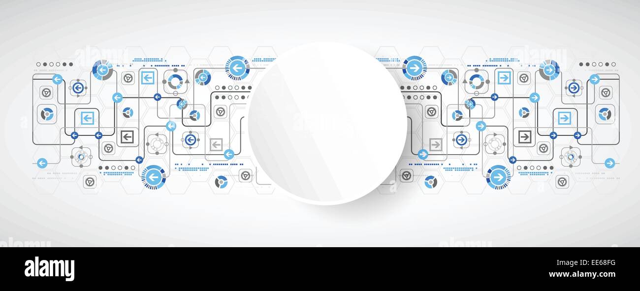 Abstract technology concept of business background. Vector Stock Vector ...