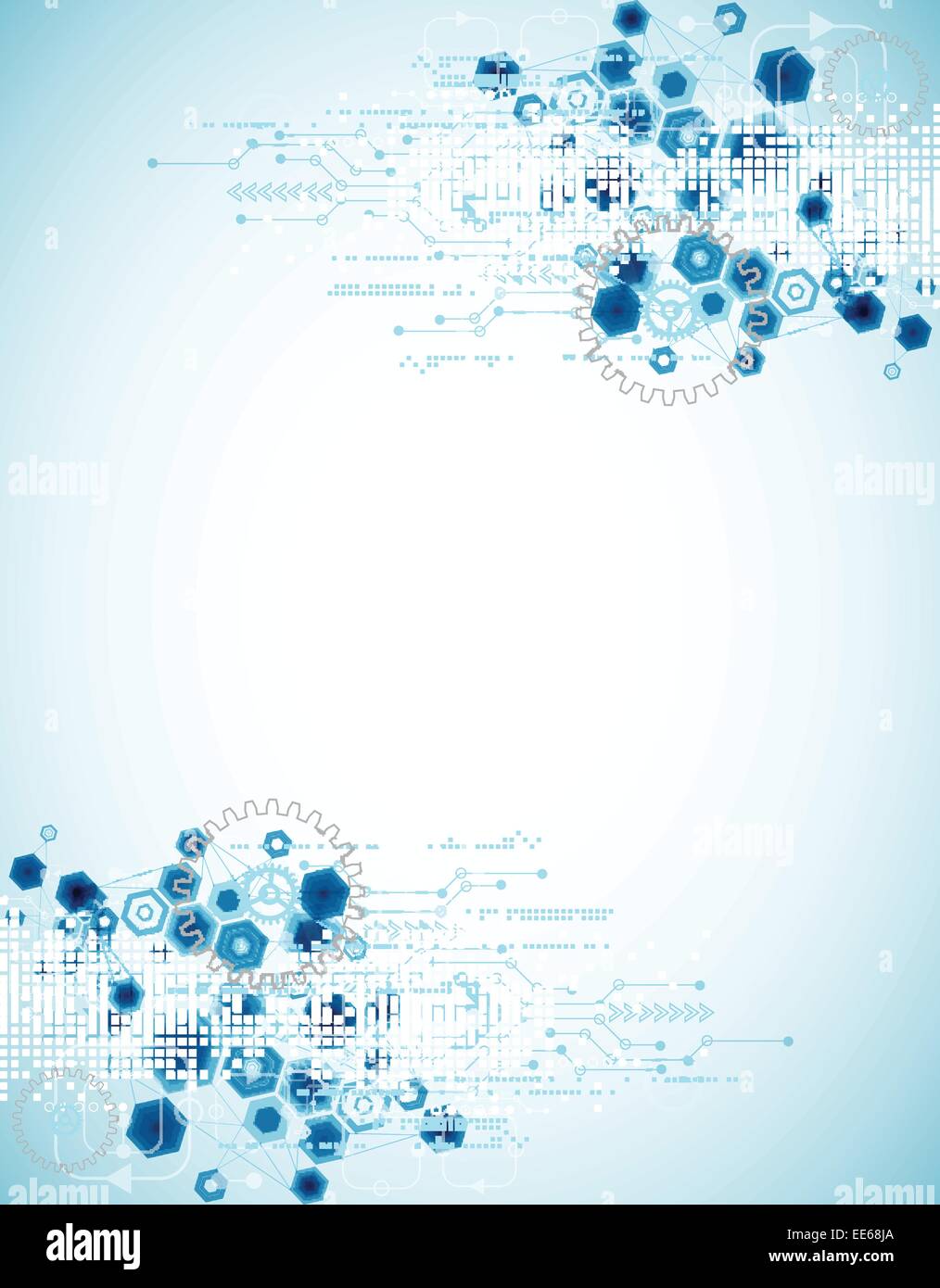 Abstract technology background with hexagonal shapes. Vector Stock ...