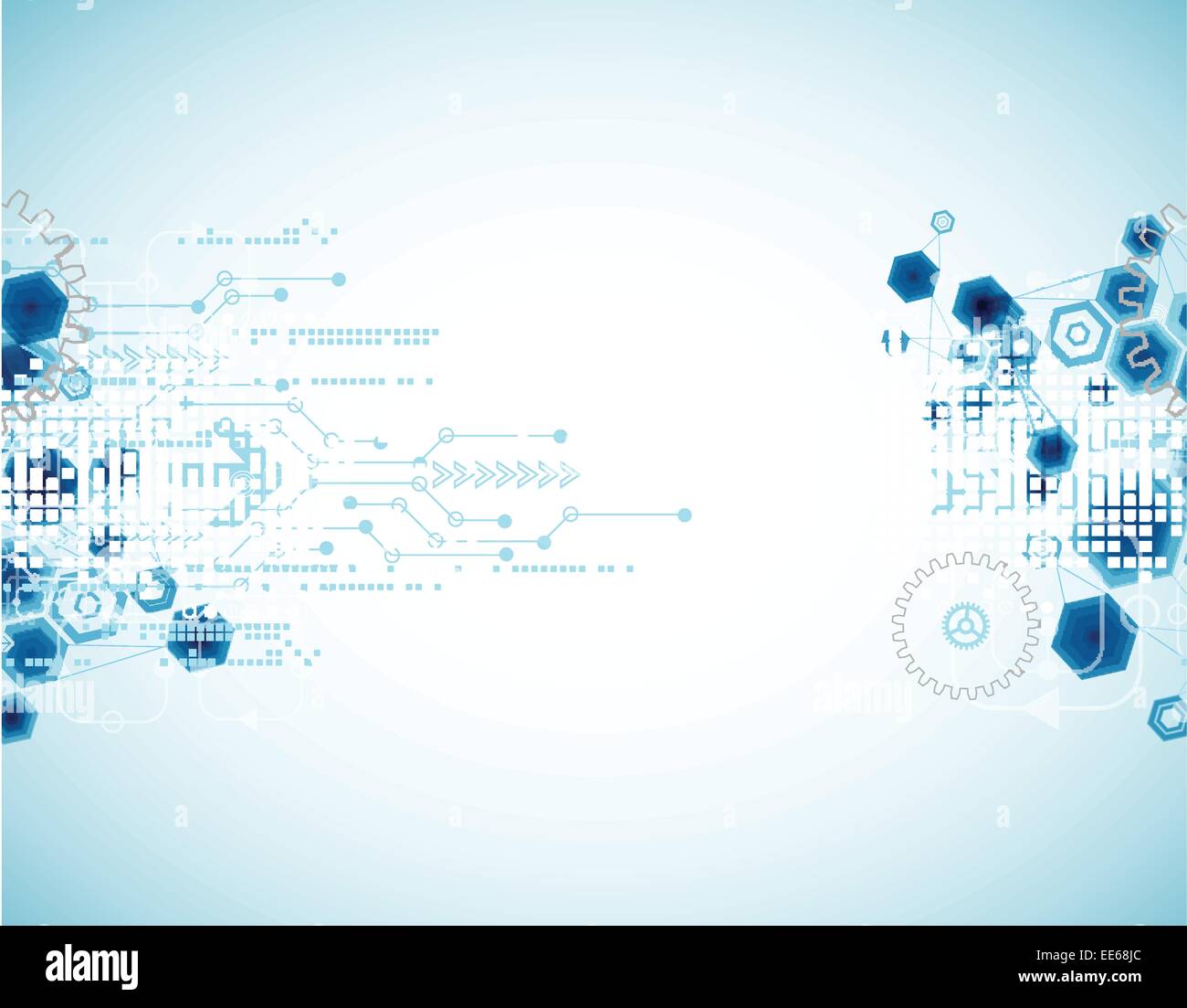 Abstract technology background with hexagonal shapes. Vector Stock ...
