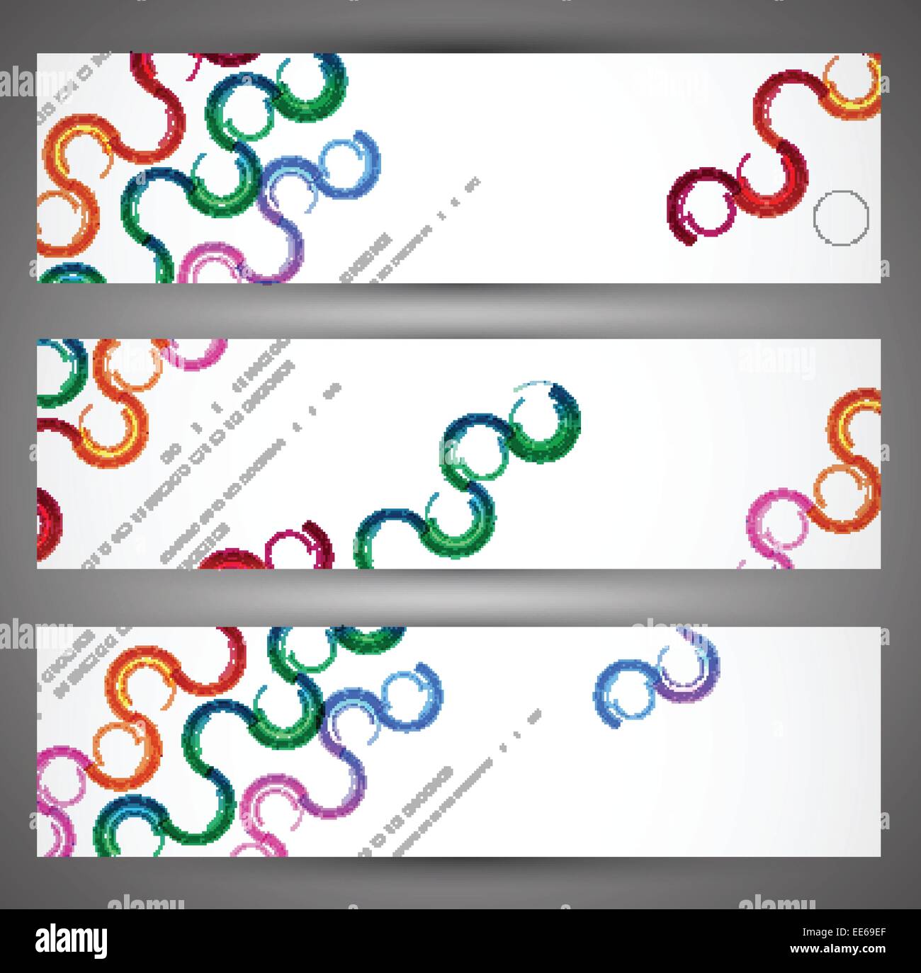 Vector Horizontal Technical Banner Stock Vector Image & Art - Alamy