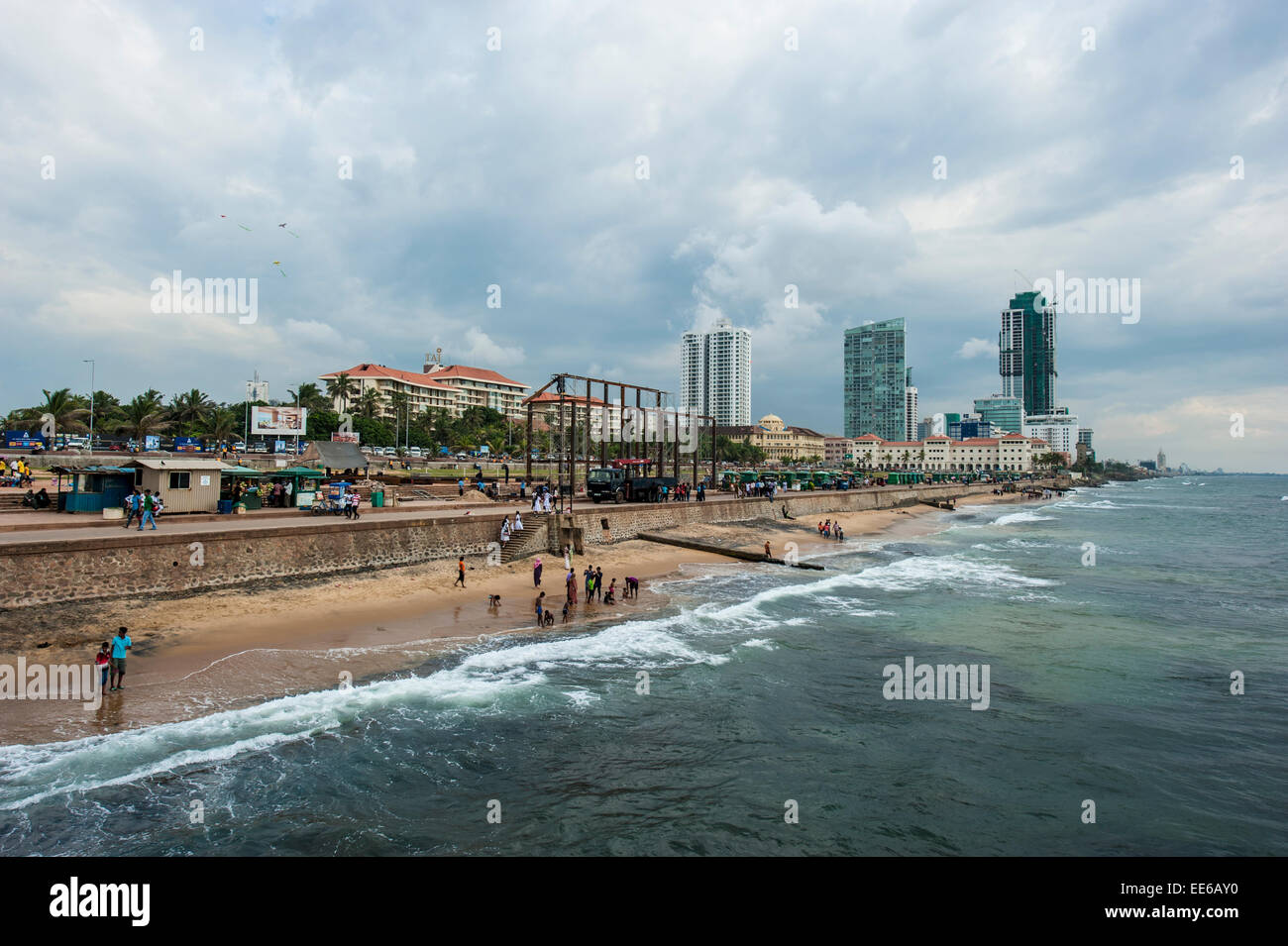 The Galle Face Green in central Colombo, Sri Lanka Stock Photo - Alamy