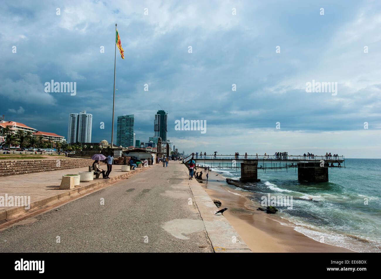 The Galle Face Green in central Colombo, Sri Lanka Stock Photo - Alamy