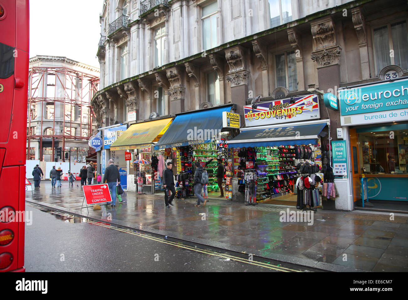 Tourist shops Leicester Square London Stock Photo - Alamy