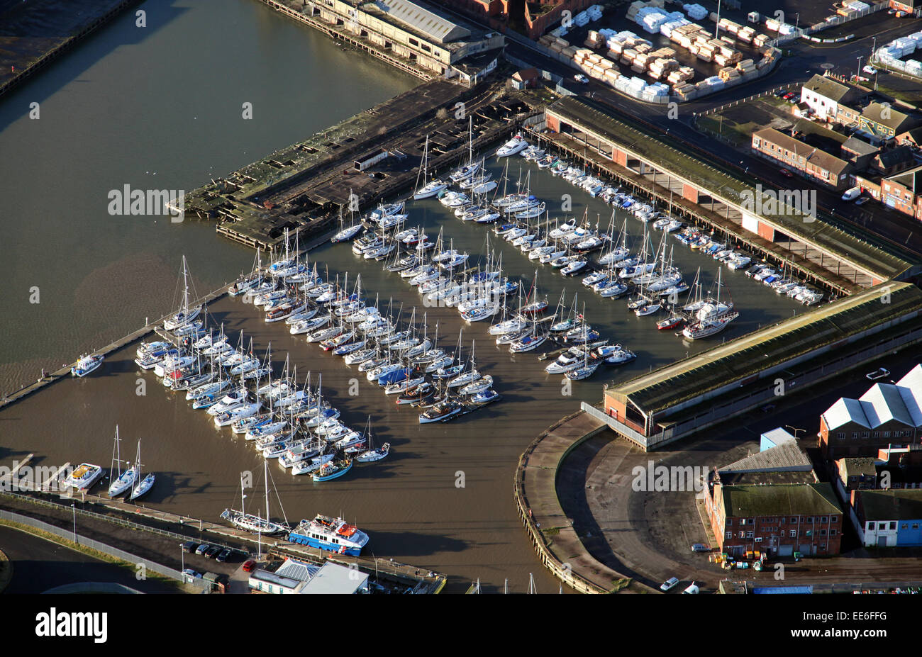 Overhead aerial marina boats in hi-res stock photography and images - Alamy