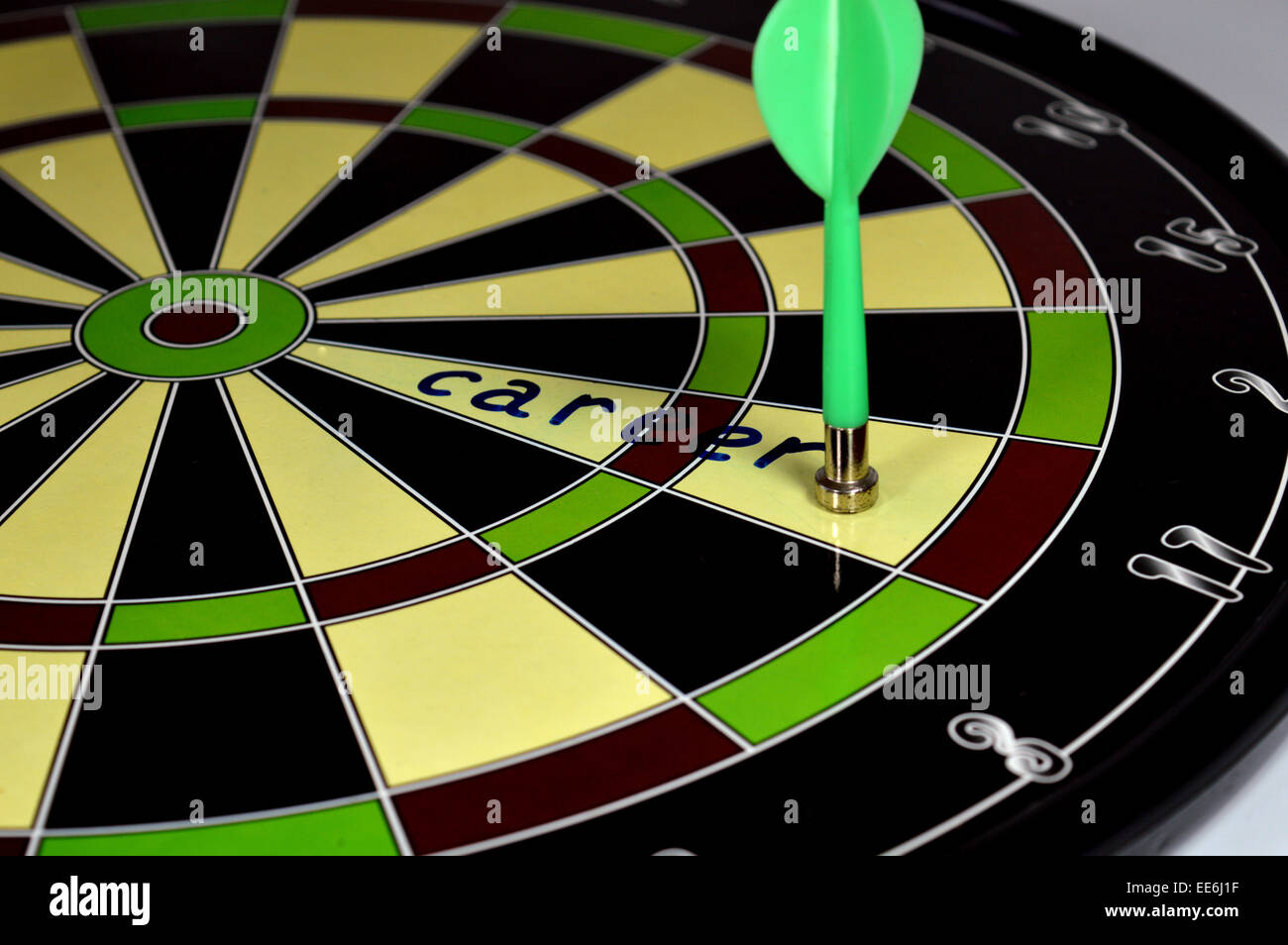 Hit right on target Stock Photo - Alamy