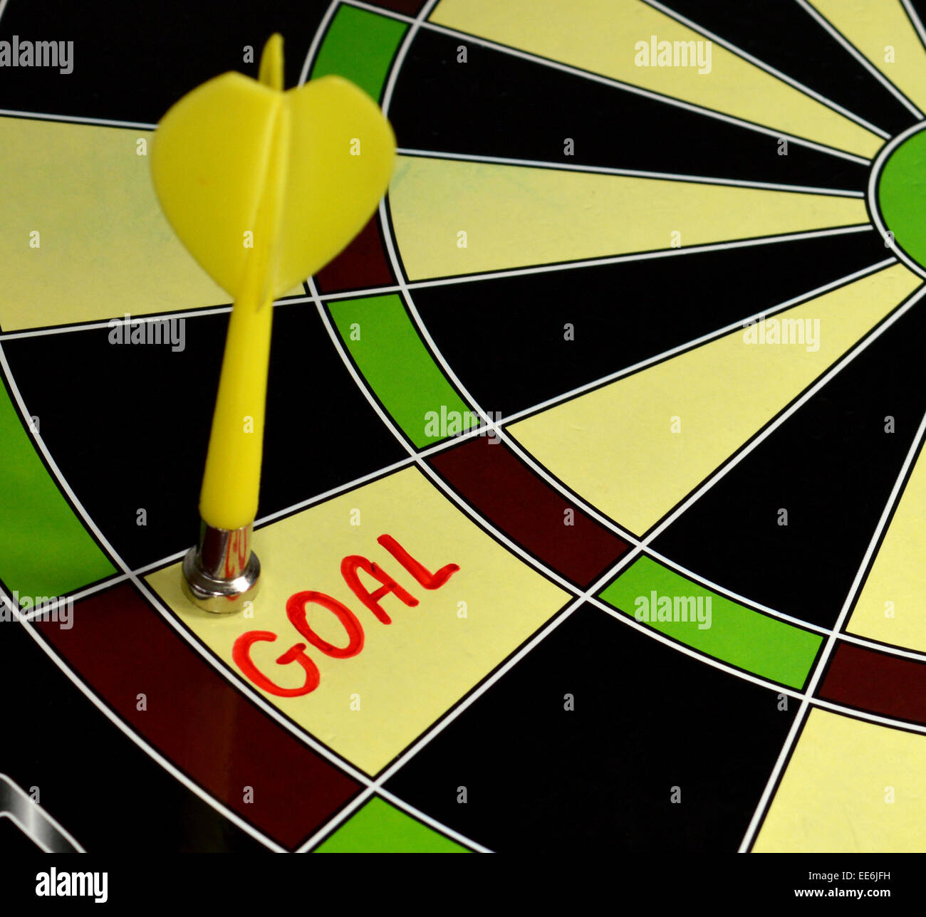 Hit right on target Stock Photo - Alamy