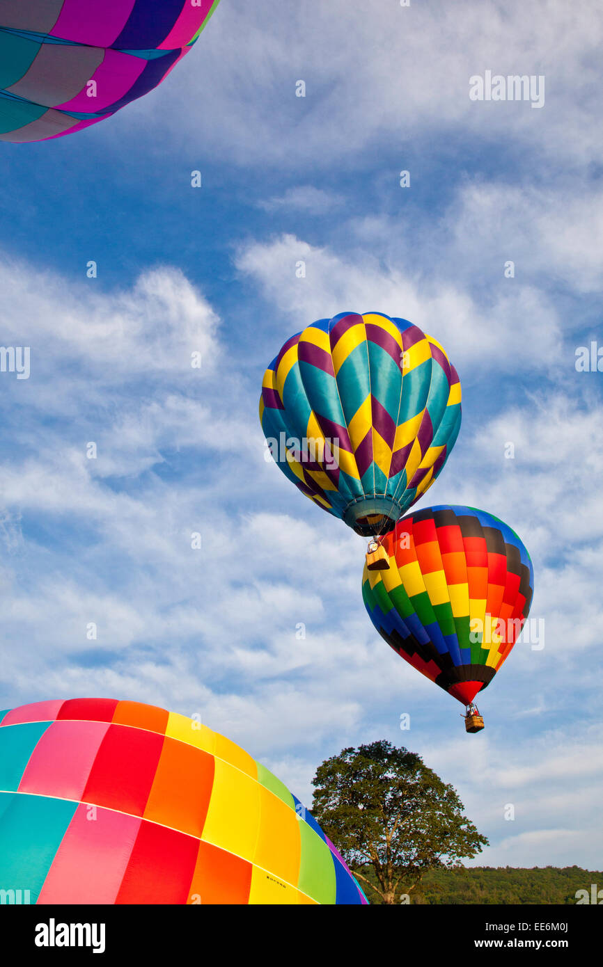 Several hot air balloons Stock Photo - Alamy
