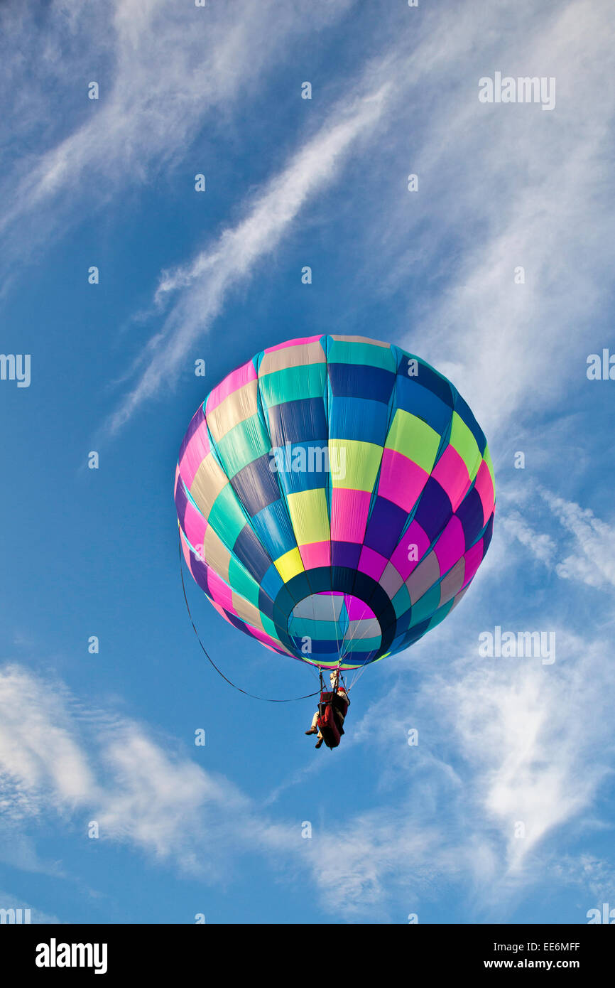 Hot air balloon in flight hi-res stock photography and images - Alamy