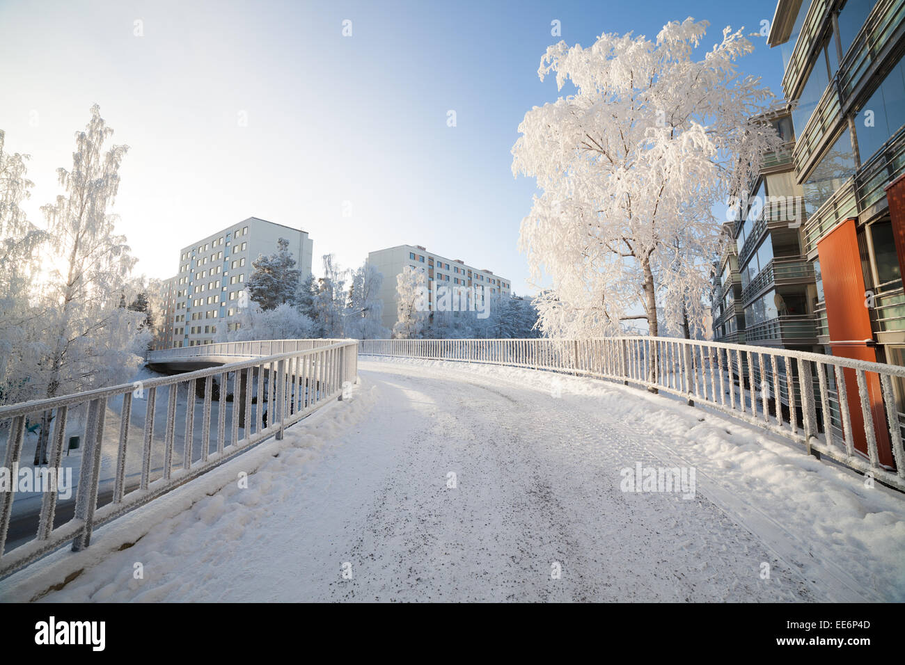 Cold fresh winter morning Stock Photo - Alamy