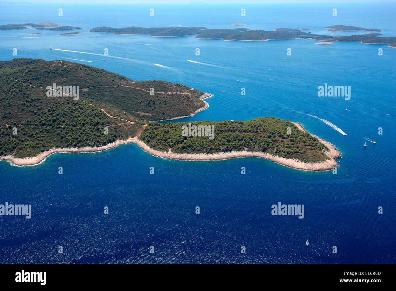 Pakleni Otoci, Archipelago, Adriatic Sea, Dalmatia, Croatia Stock Photo ...