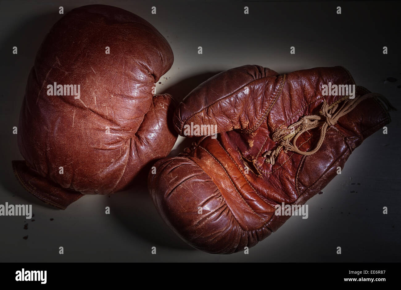 Old boxing gloves hi-res stock photography and images - Alamy