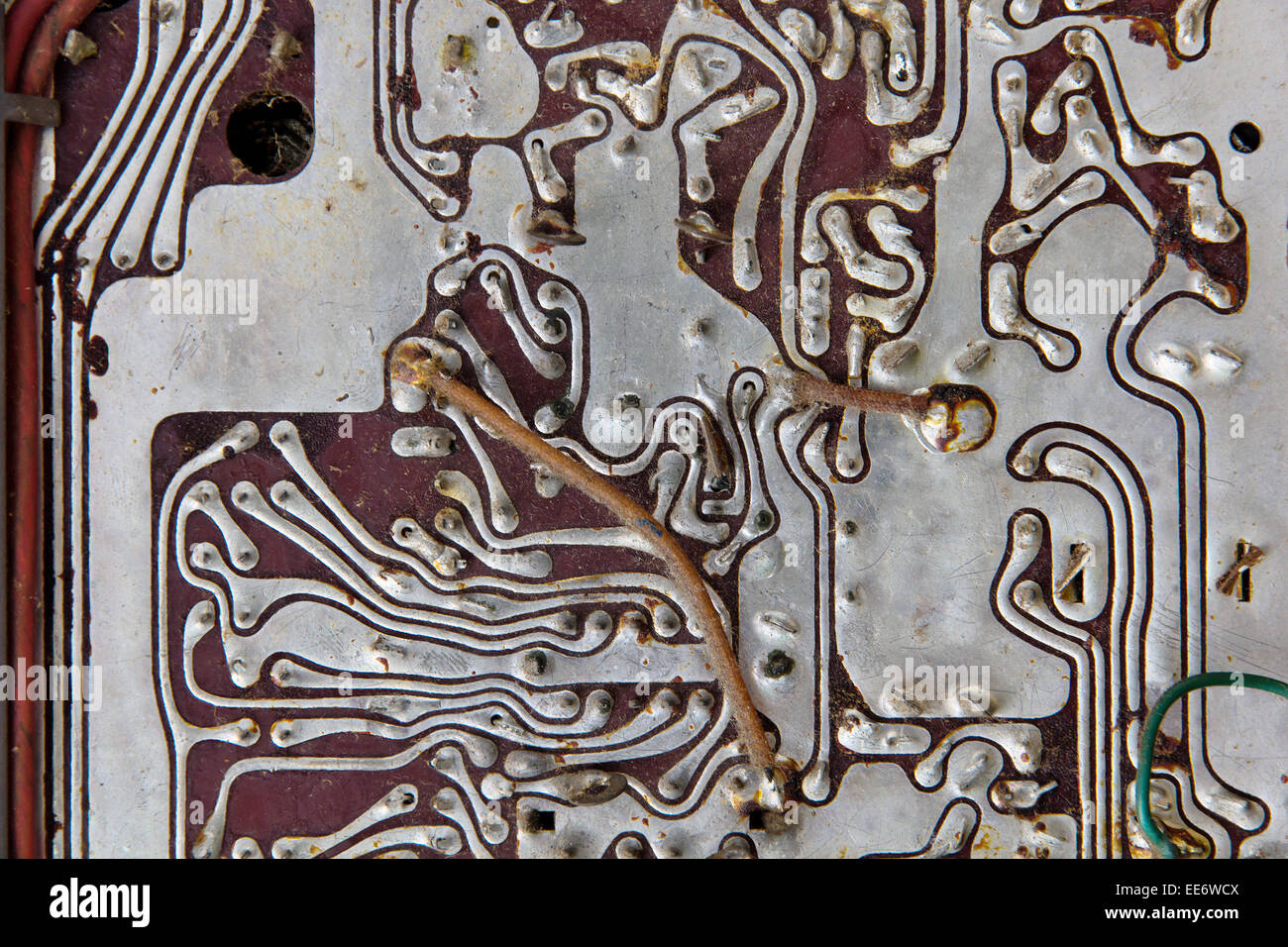 Old circuit board Stock Photo - Alamy