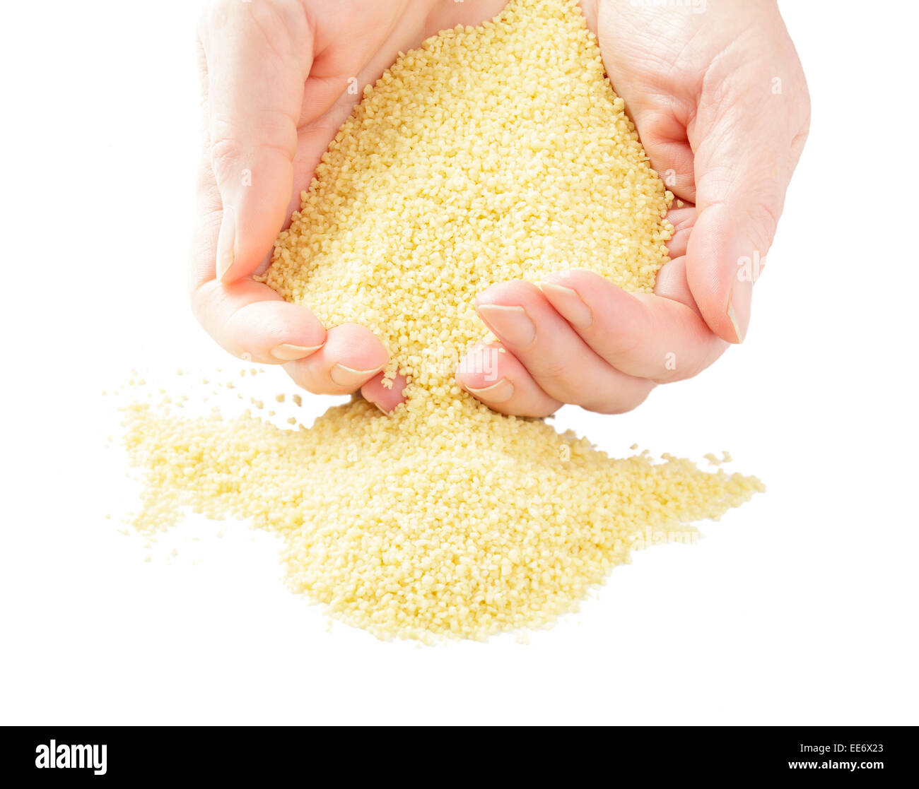 hands holding couscous Stock Photo - Alamy