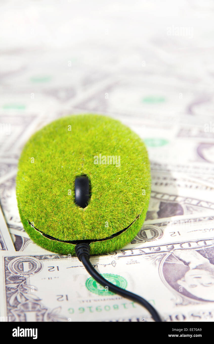 Eco computer mouse concept Stock Photo - Alamy