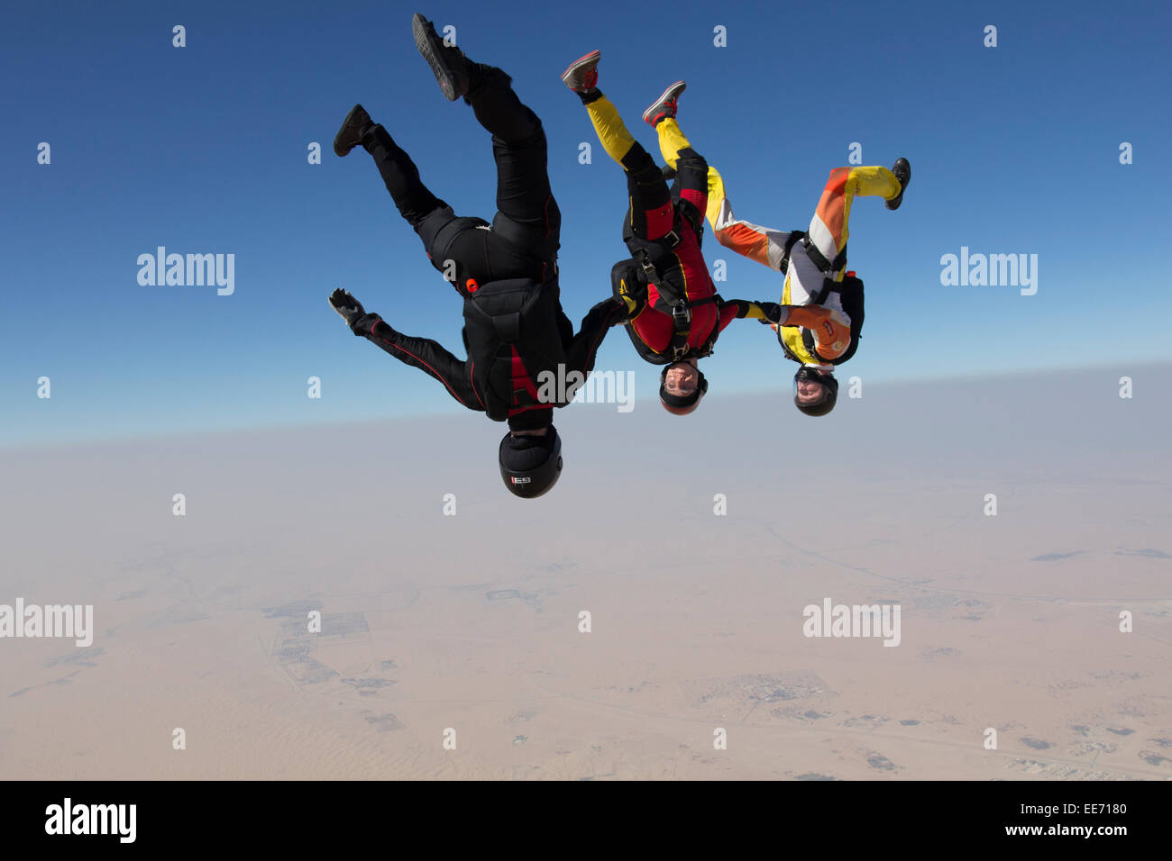 People skydiving in desert hi-res stock photography and images - Alamy