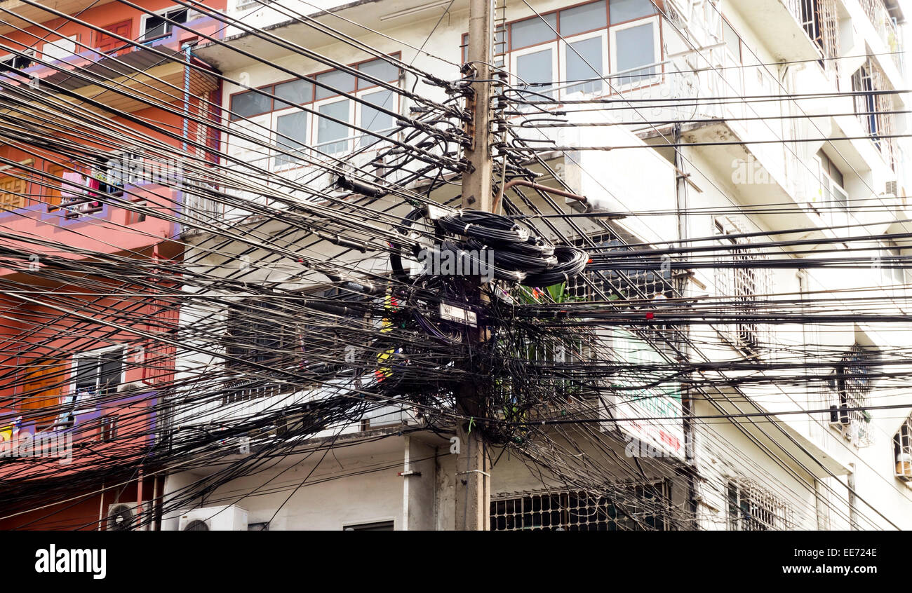 Clutter of wires High Resolution Stock Photography and Images - Alamy