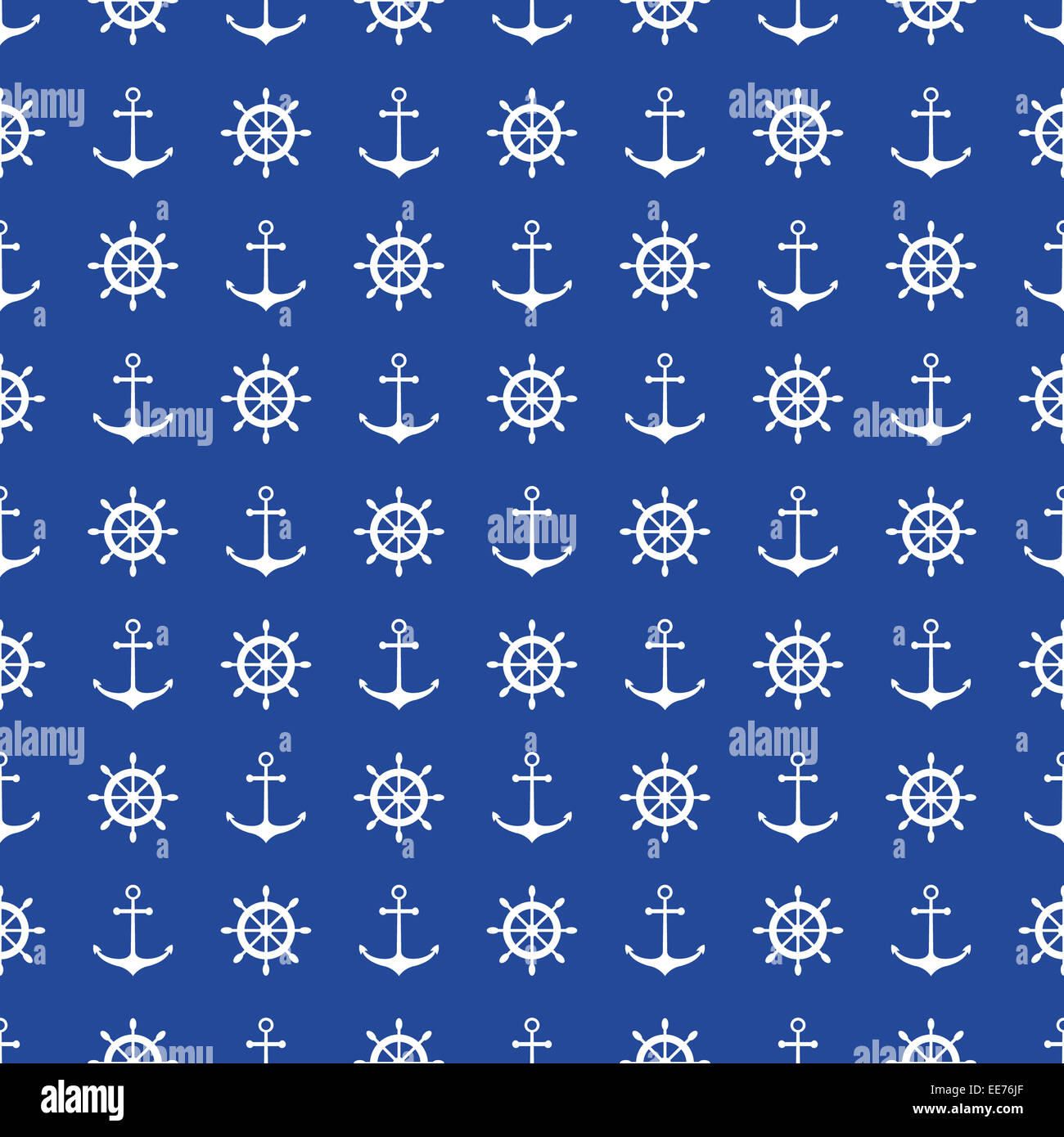 Seamless nautical pattern Stock Photo - Alamy