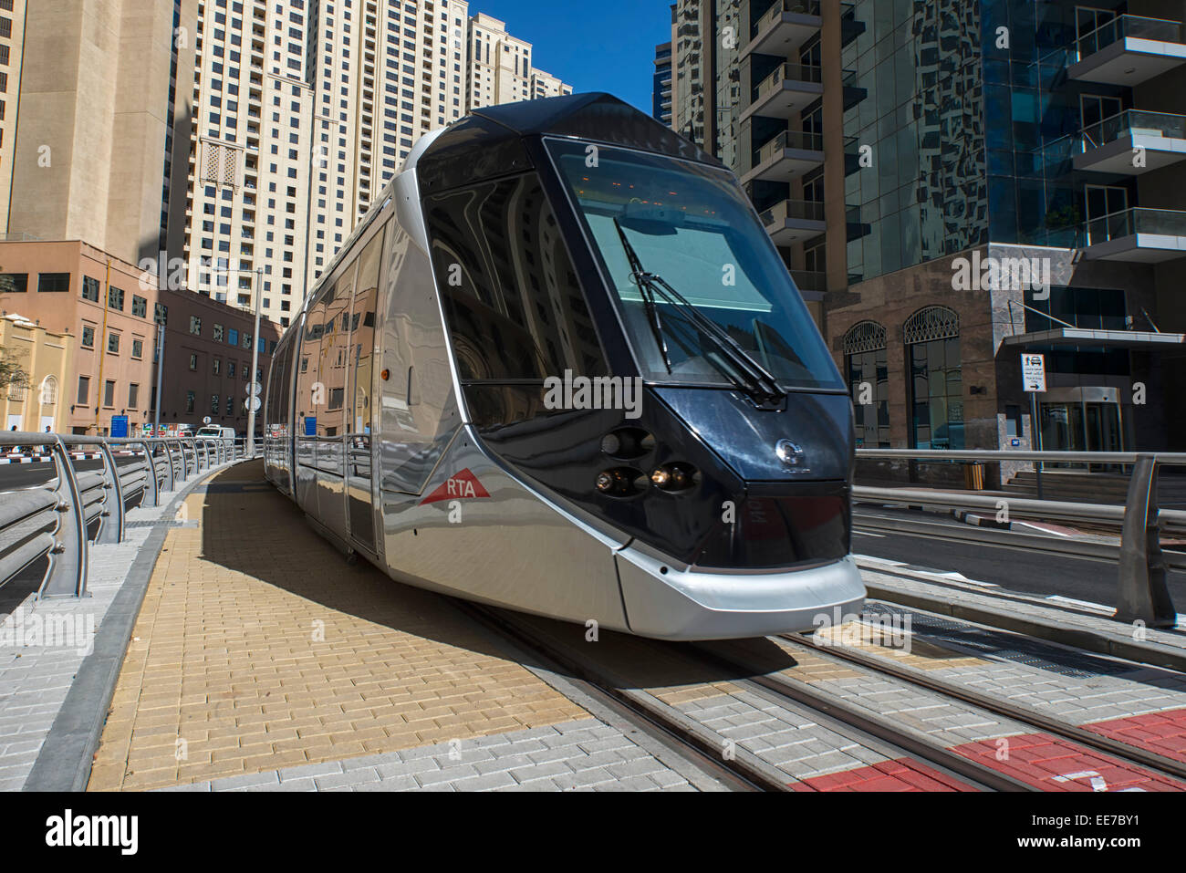 Dubai Tram, UAE Stock Photo - Alamy