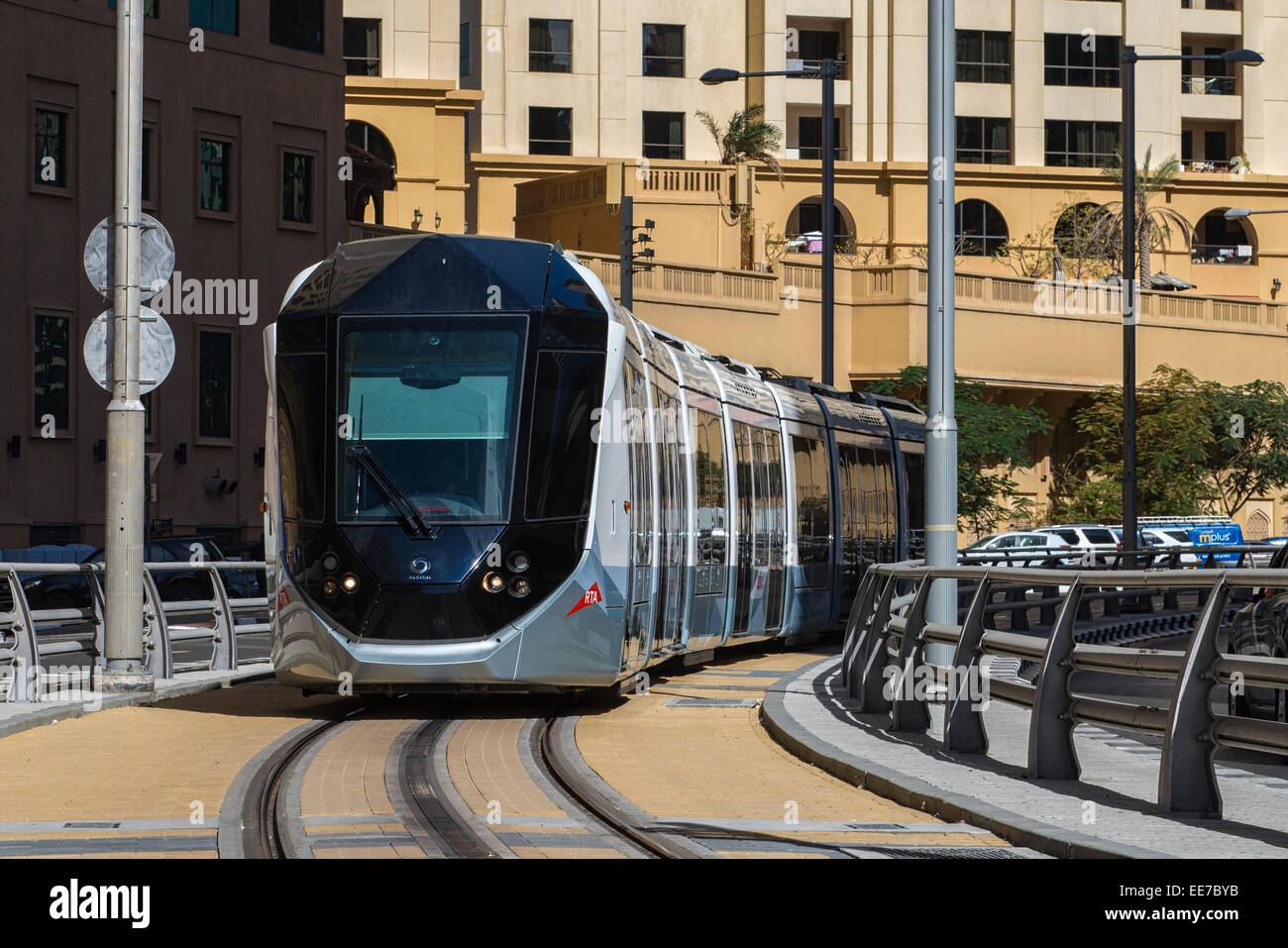 Dubai Tram, UAE Stock Photo - Alamy